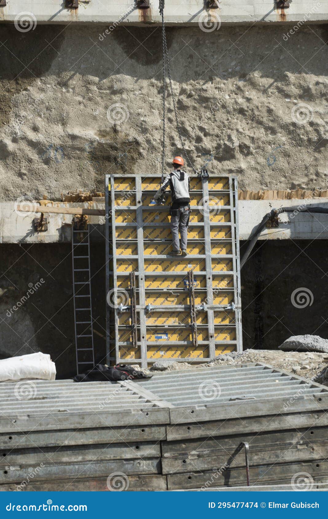 Doka Formwork on the Construction Side Editorial Stock Image - Image of ...