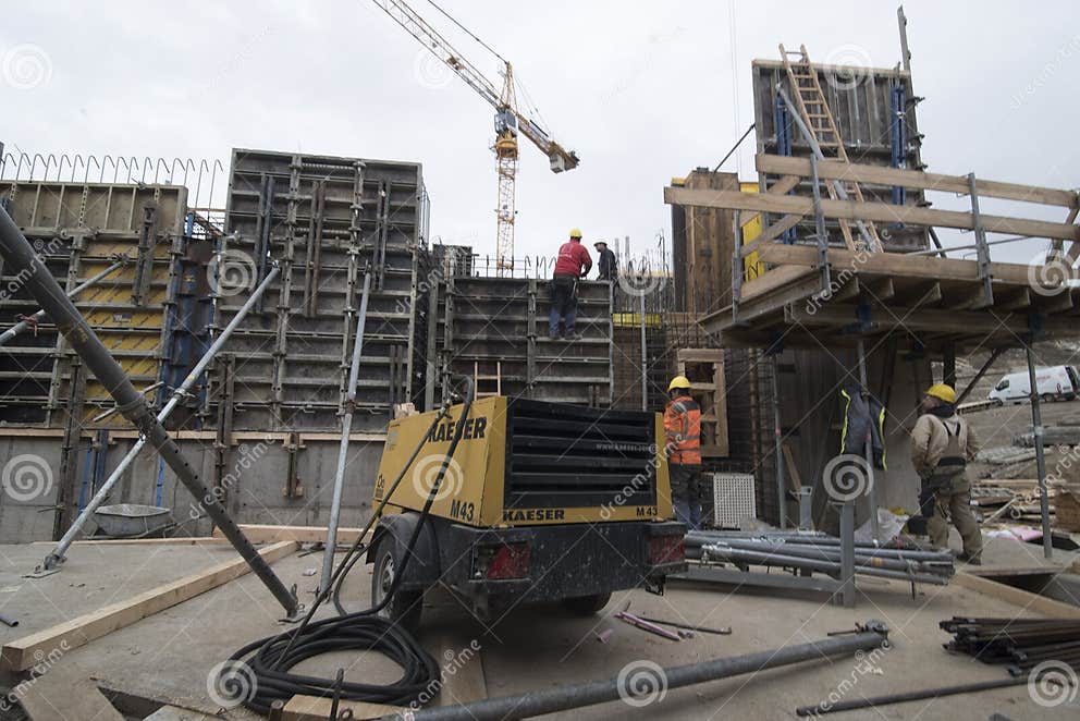 Doka Formwork on the Construction Side Editorial Photography - Image of ...