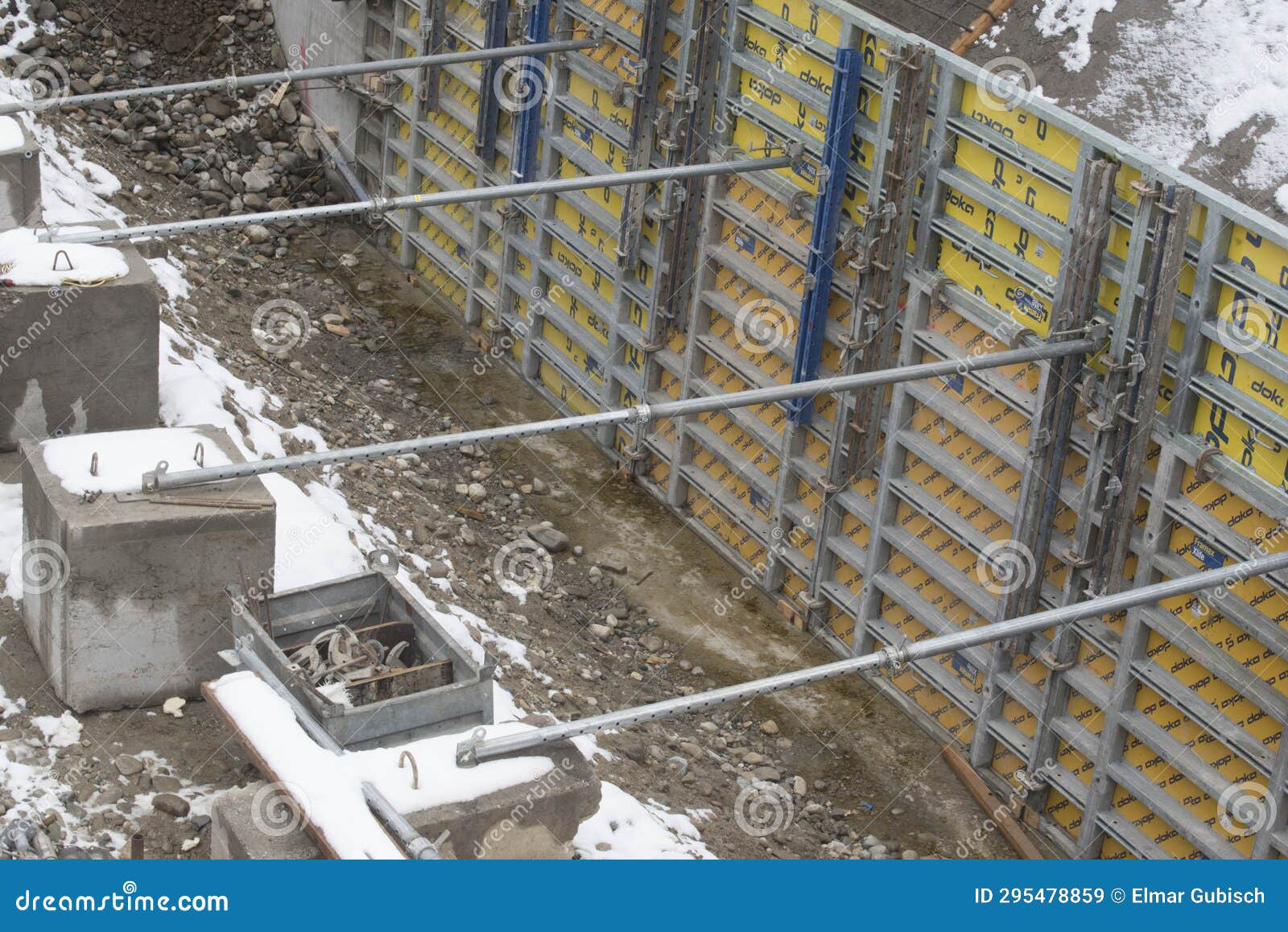 Doka Formwork on the Construction Side Editorial Stock Image - Image of ...