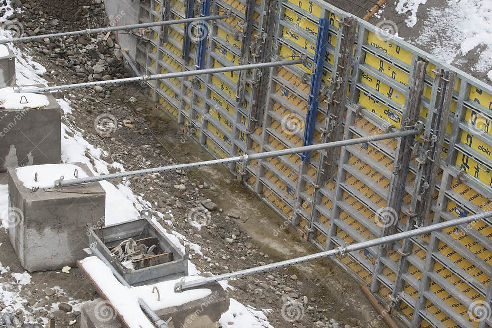 Doka Formwork on the Construction Side Editorial Stock Image - Image of ...