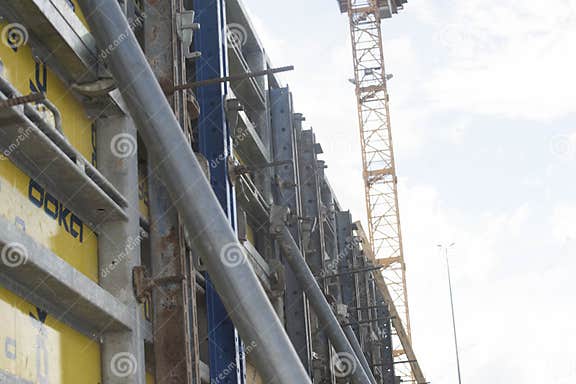 Doka Formwork on the Construction Side Editorial Stock Photo - Image of ...