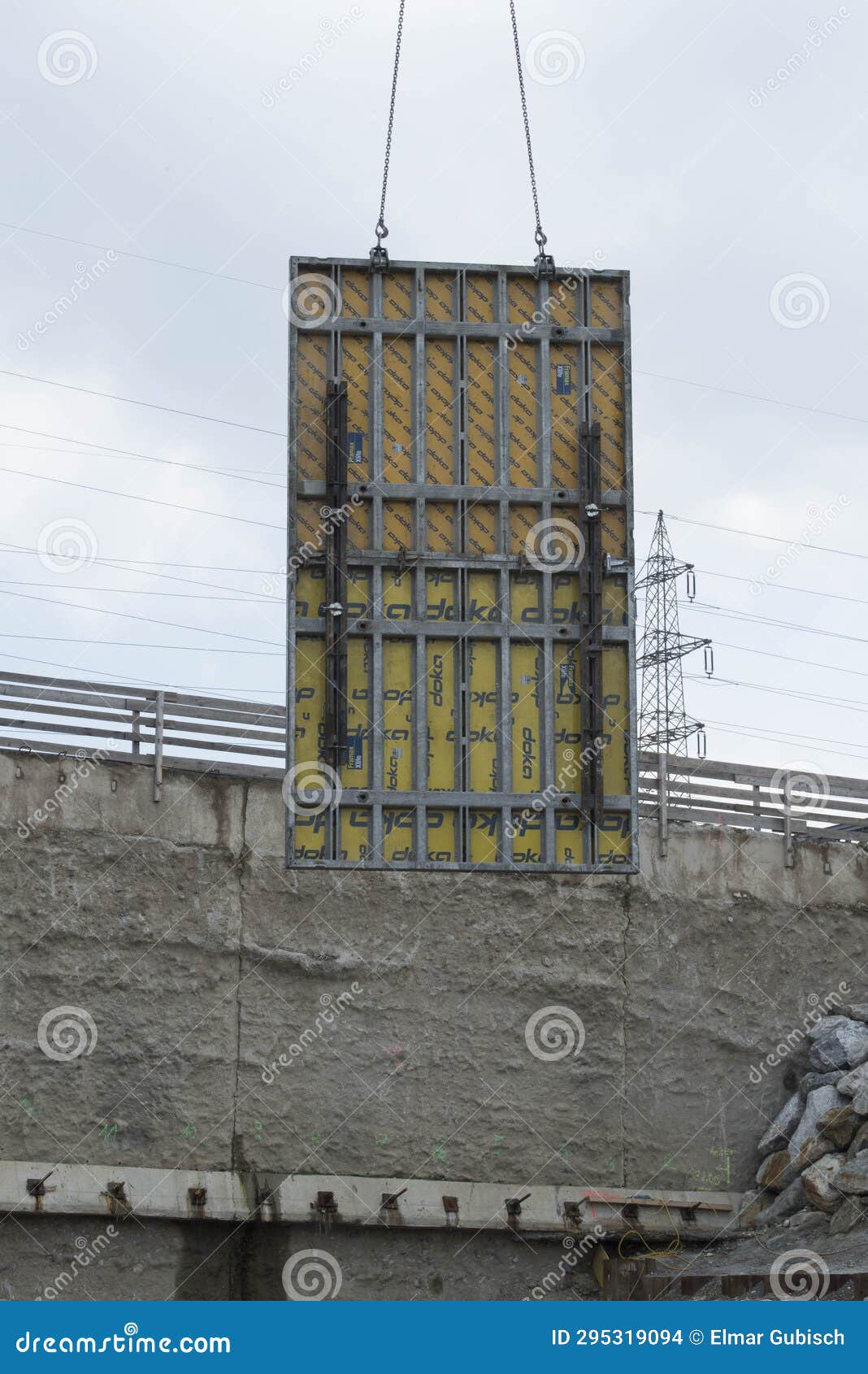 Doka Formwork on the Construction Side Editorial Stock Image - Image of ...