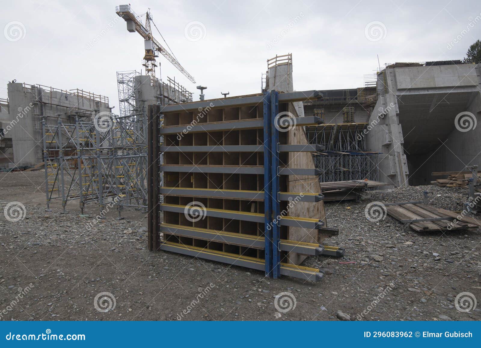 Doka Formwork on the Construction Side Stock Photo - Image of materials ...