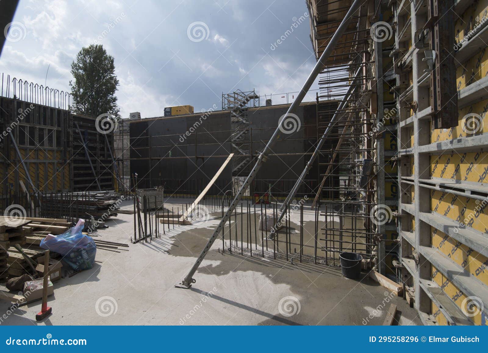 Doka Formwork on the Construction Side Editorial Photo - Image of ...