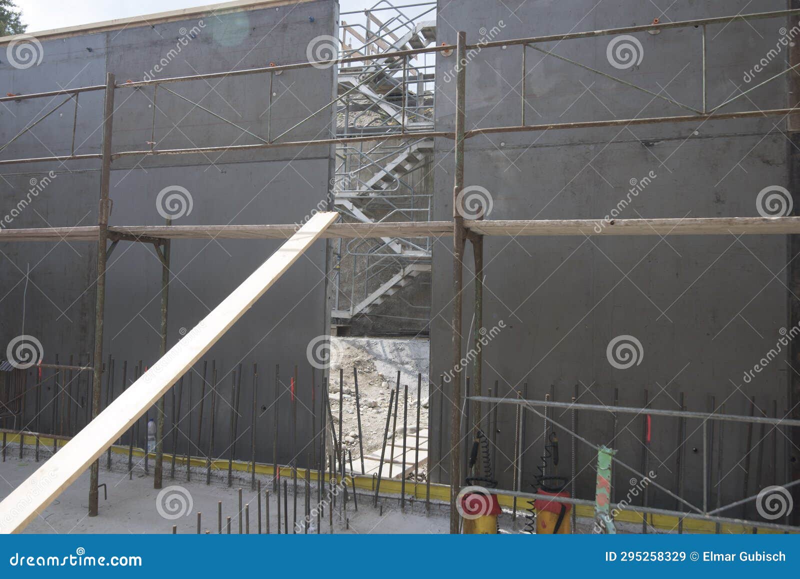 Doka Formwork on the Construction Side Stock Image - Image of ...