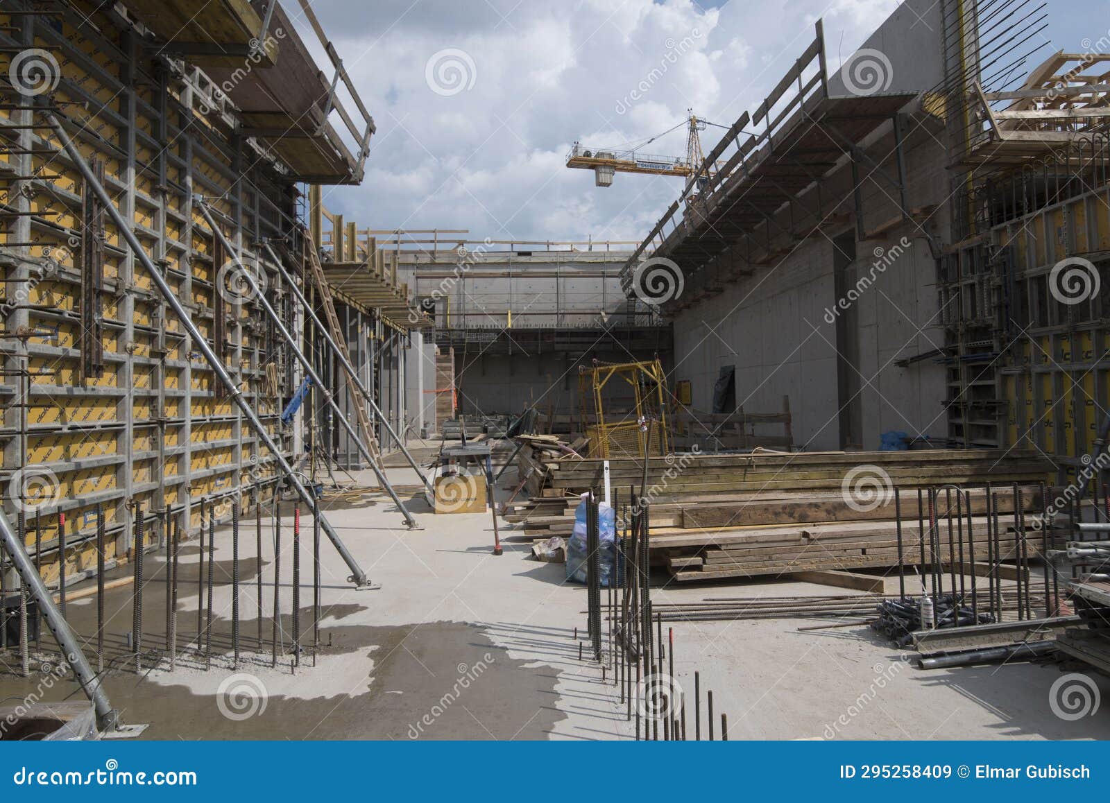 Doka Formwork on the Construction Side Editorial Stock Image - Image of ...