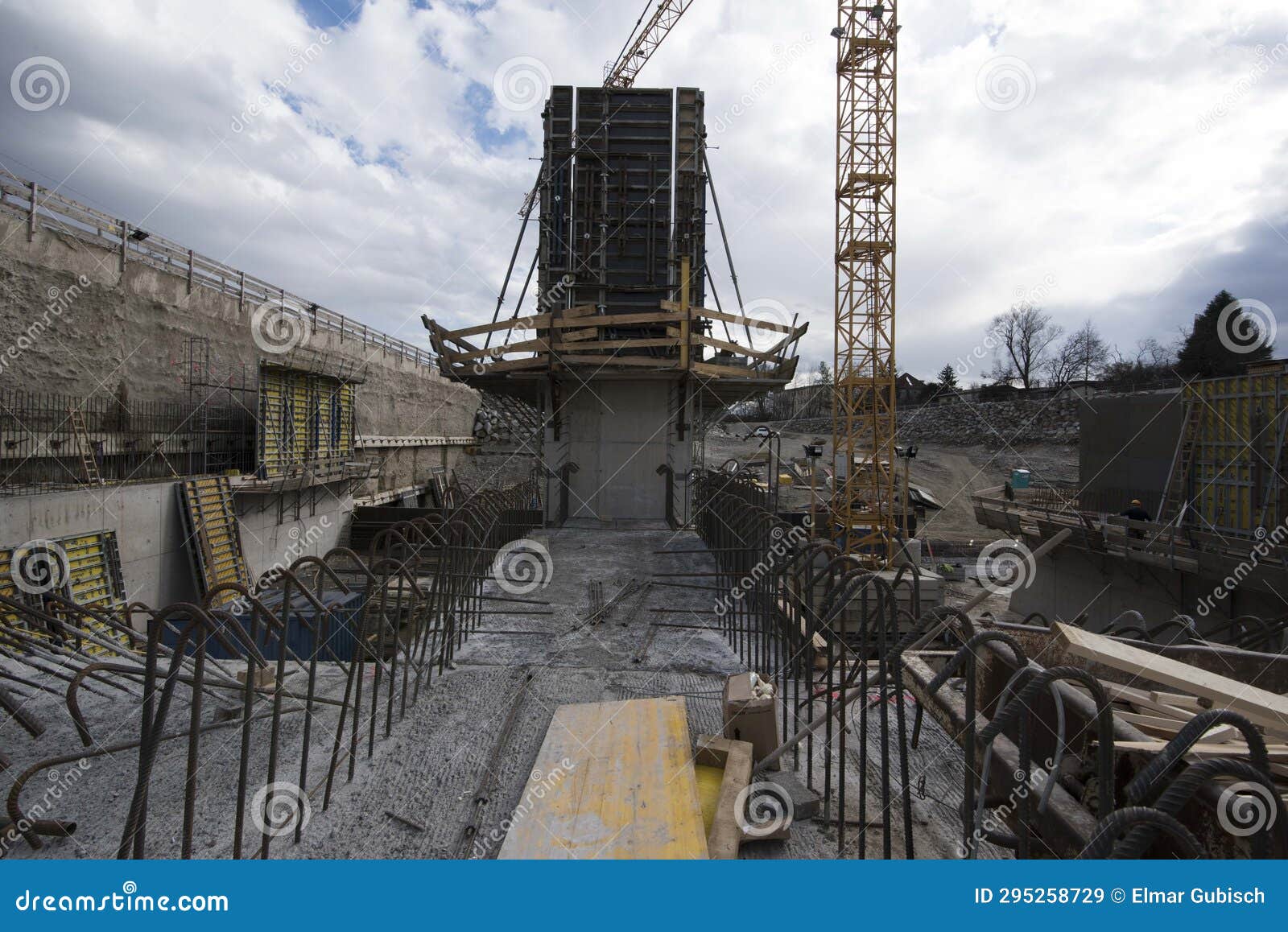 Doka Formwork on the Construction Side Stock Image - Image of formwork ...