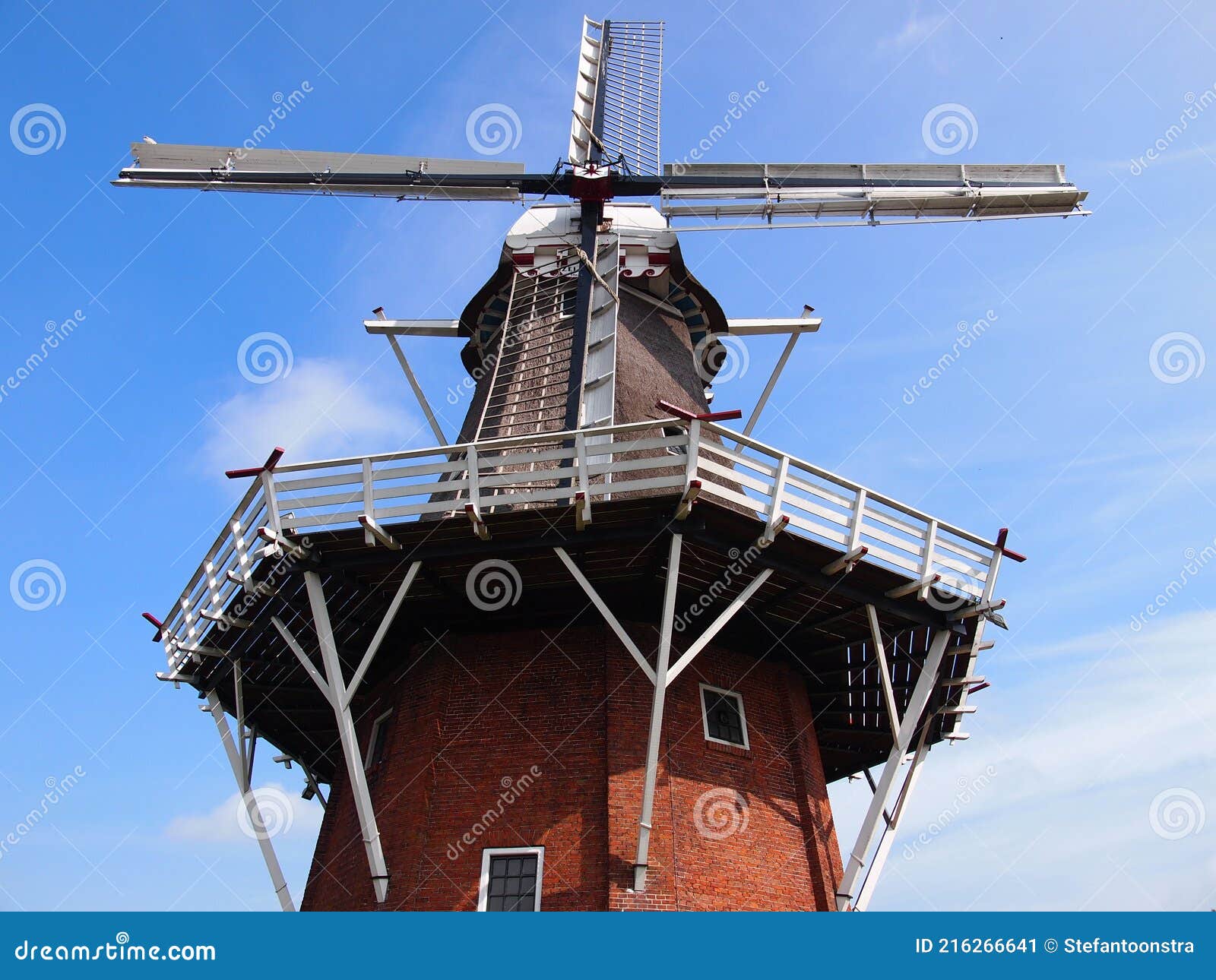 Windmill Zeldenrust in Dokkum (Friesland, the Netherlands) Stock Image ...