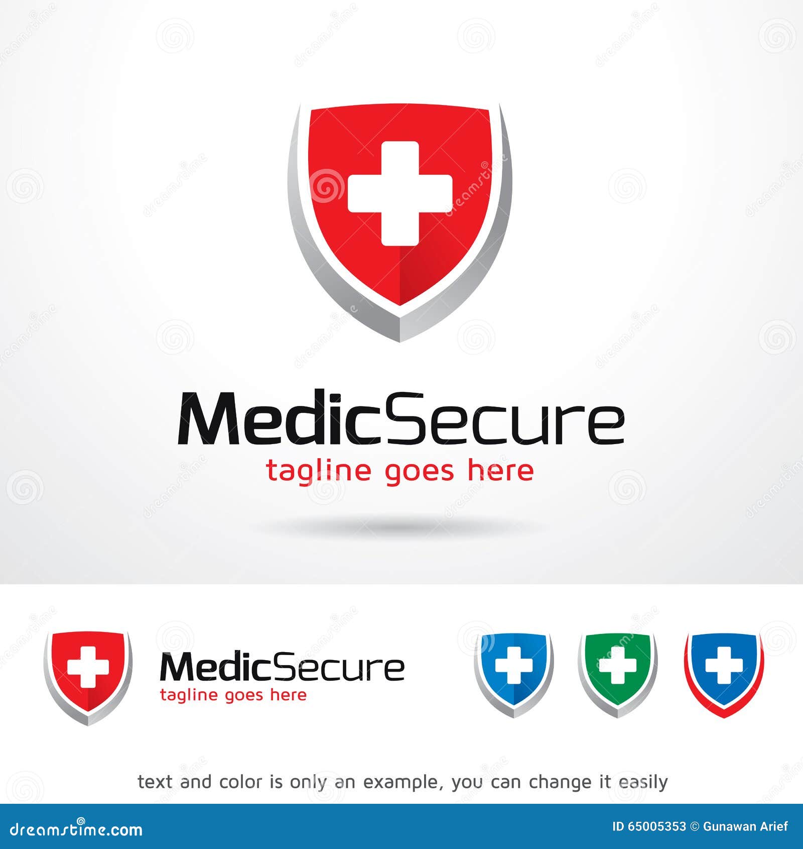 Dokter Secure Logo Template Design Vector Vector Illustratie ...