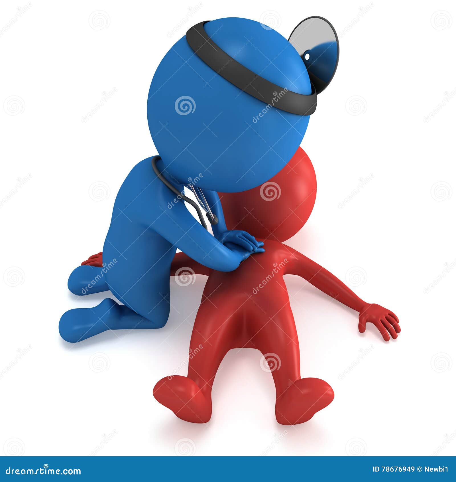 Doktor, Der Cpr-erste Hilfe Tut Stock Abbildung - Illustration von ...