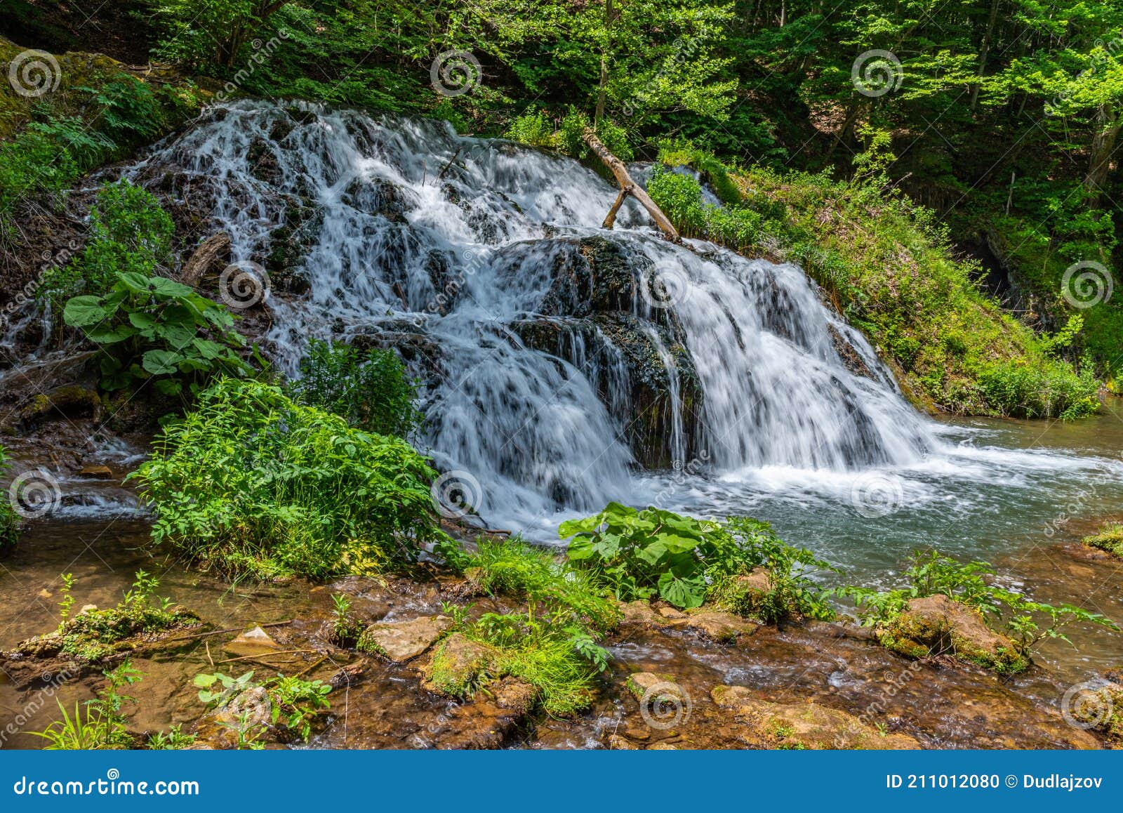 Dokuzak Waterfall in Strandzha Mountains in Bulgaria Stock Photo ...