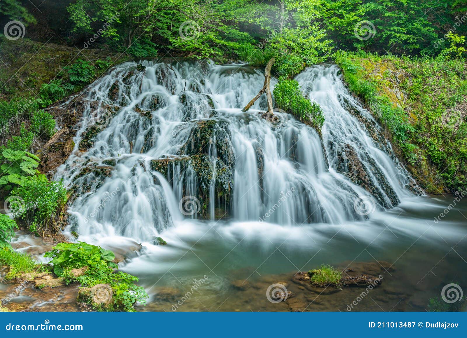 Dokuzak Waterfall in Strandzha Mountains in Bulgaria Stock Image ...