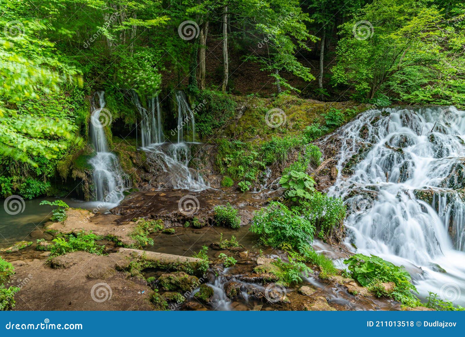 Dokuzak Waterfall in Strandzha Mountains in Bulgaria Stock Photo ...