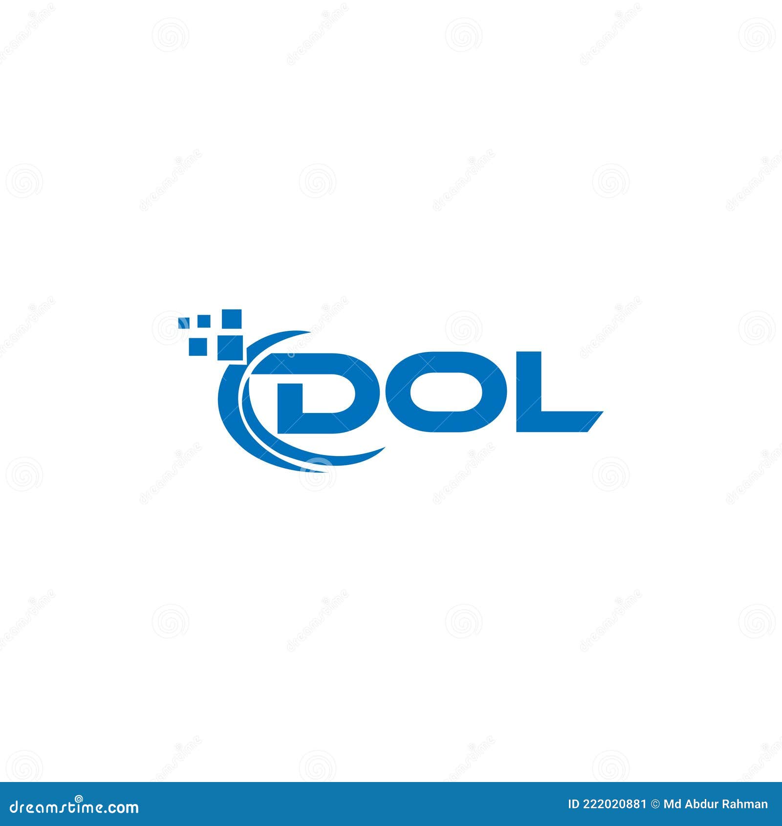 DOL Letter Logo Design on White Background. DOL Creative Initials ...