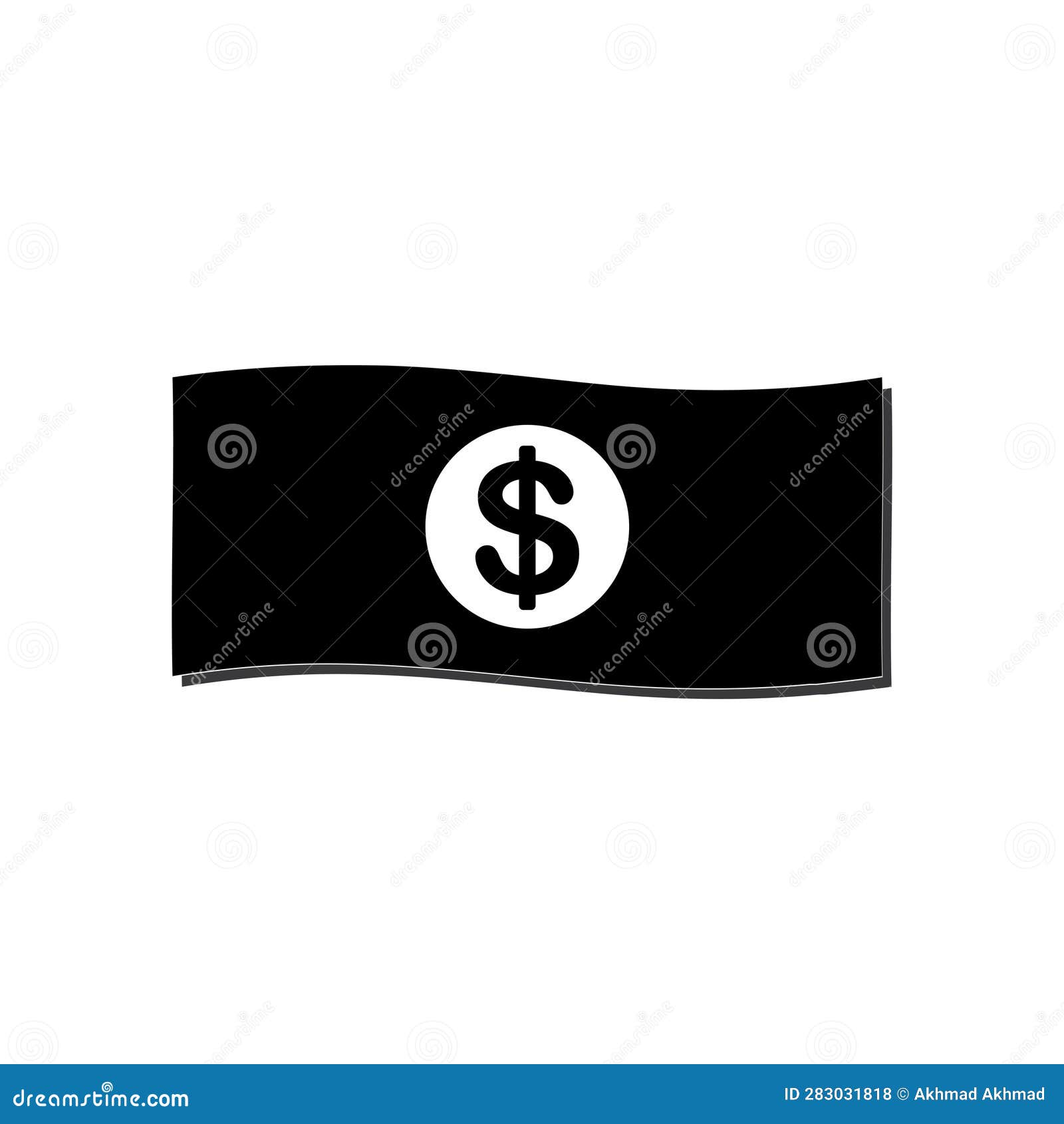Dolar icon stock vector. Illustration of light, landmark - 283031818