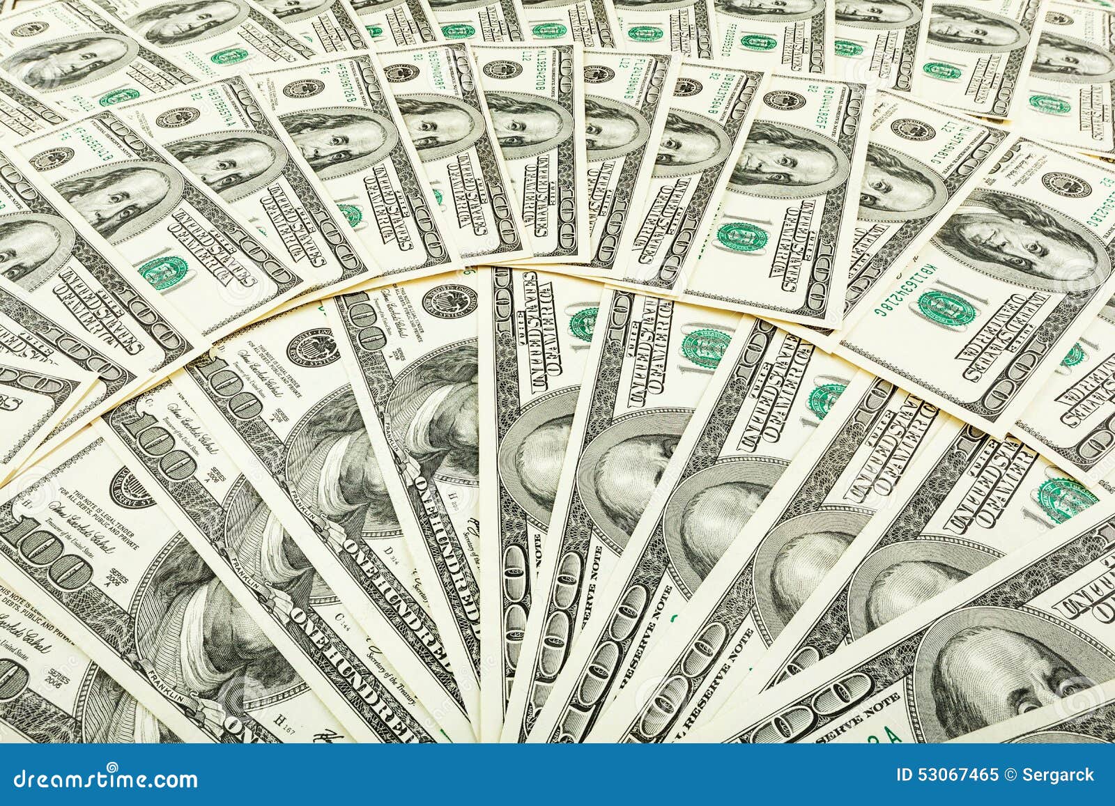 Dolar Papiergeld Achtergrond Van Bankbiljetten Stock Afbeelding - Image ...