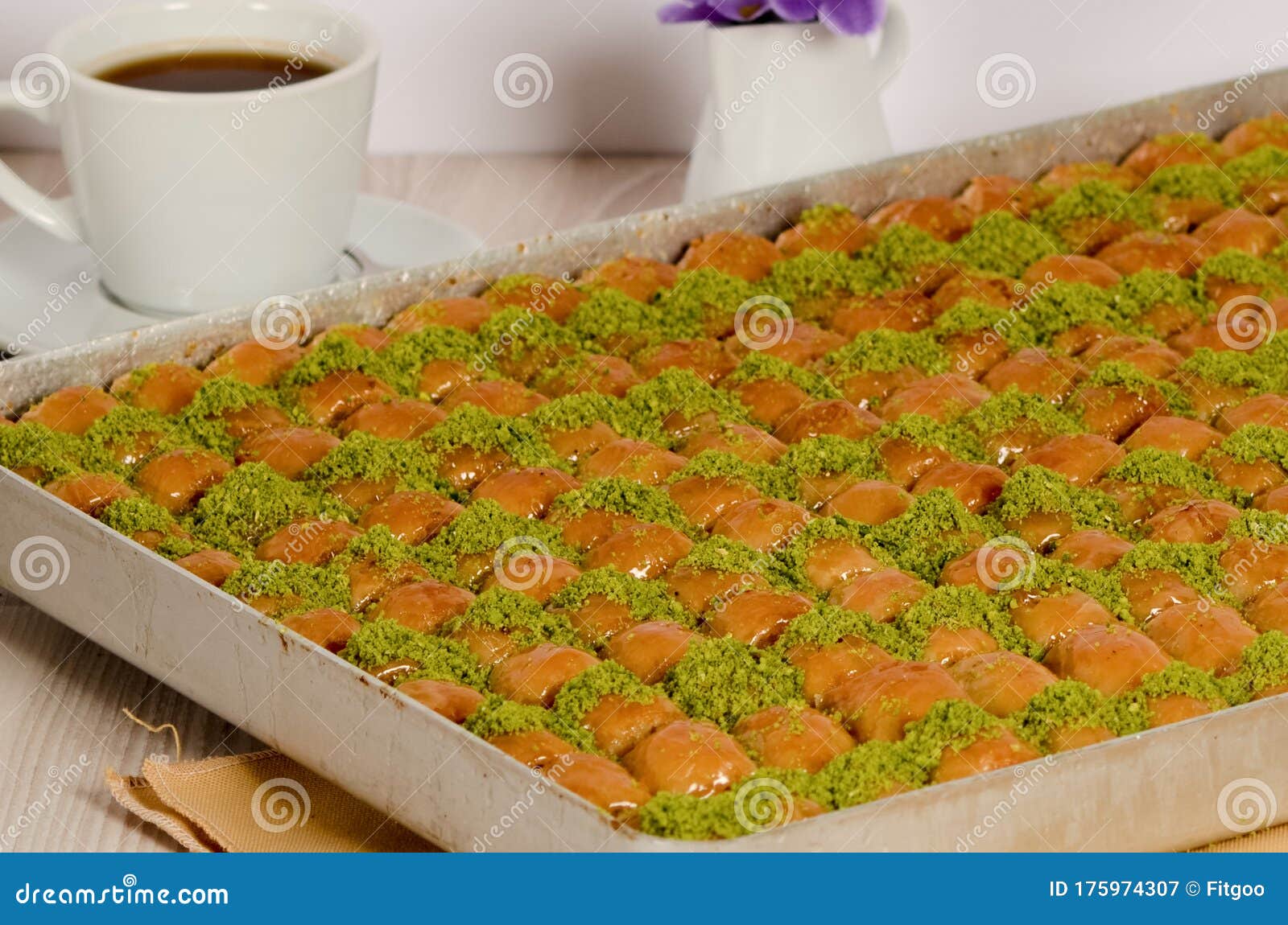 Dolce Turco Della Cucina Turca Baklava Immagine Stock - Immagine di ...