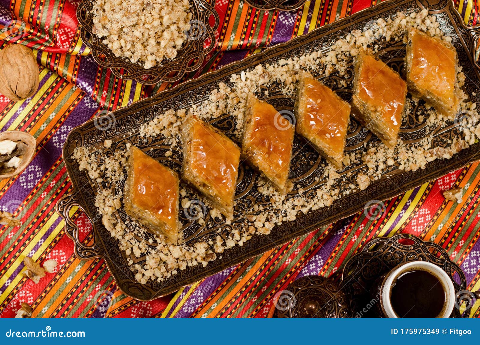 Dolce Turco Della Cucina Turca Baklava Immagine Stock - Immagine di ...