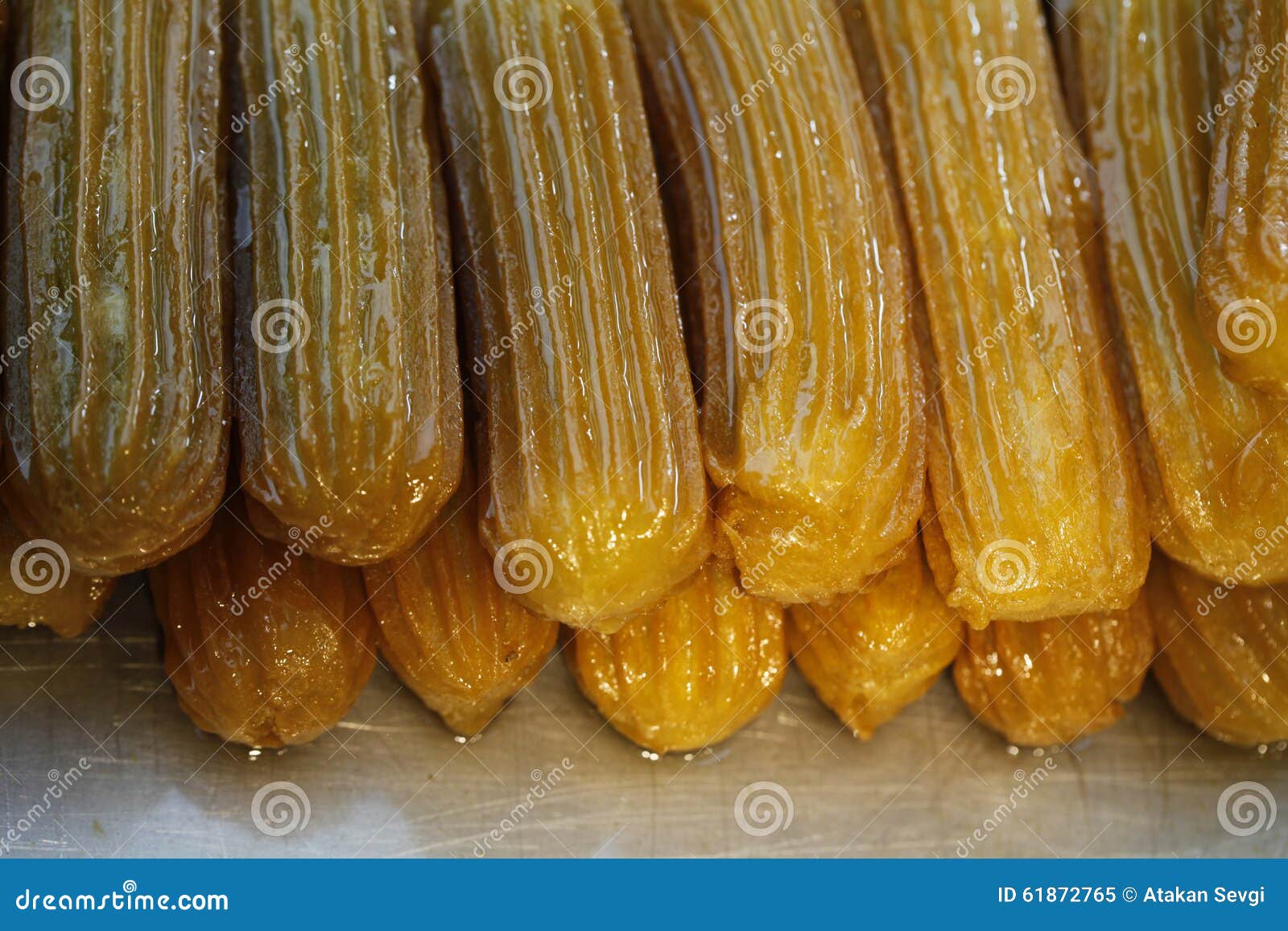 Dolce turco di tulumba immagine stock. Immagine di macro - 61872765