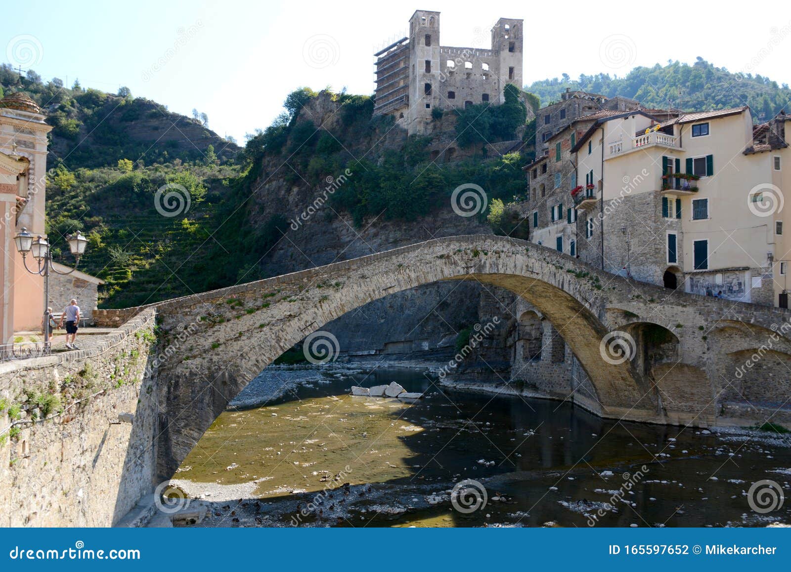 Dolceacqua in Liguria stock photo. Image of century - 165597652
