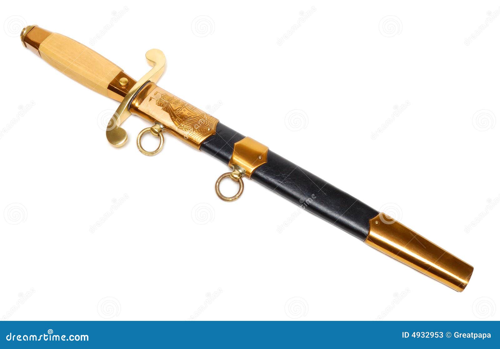 Dolch stockbild. Bild von messer, gold, hülle, stahl, waffe - 4932953