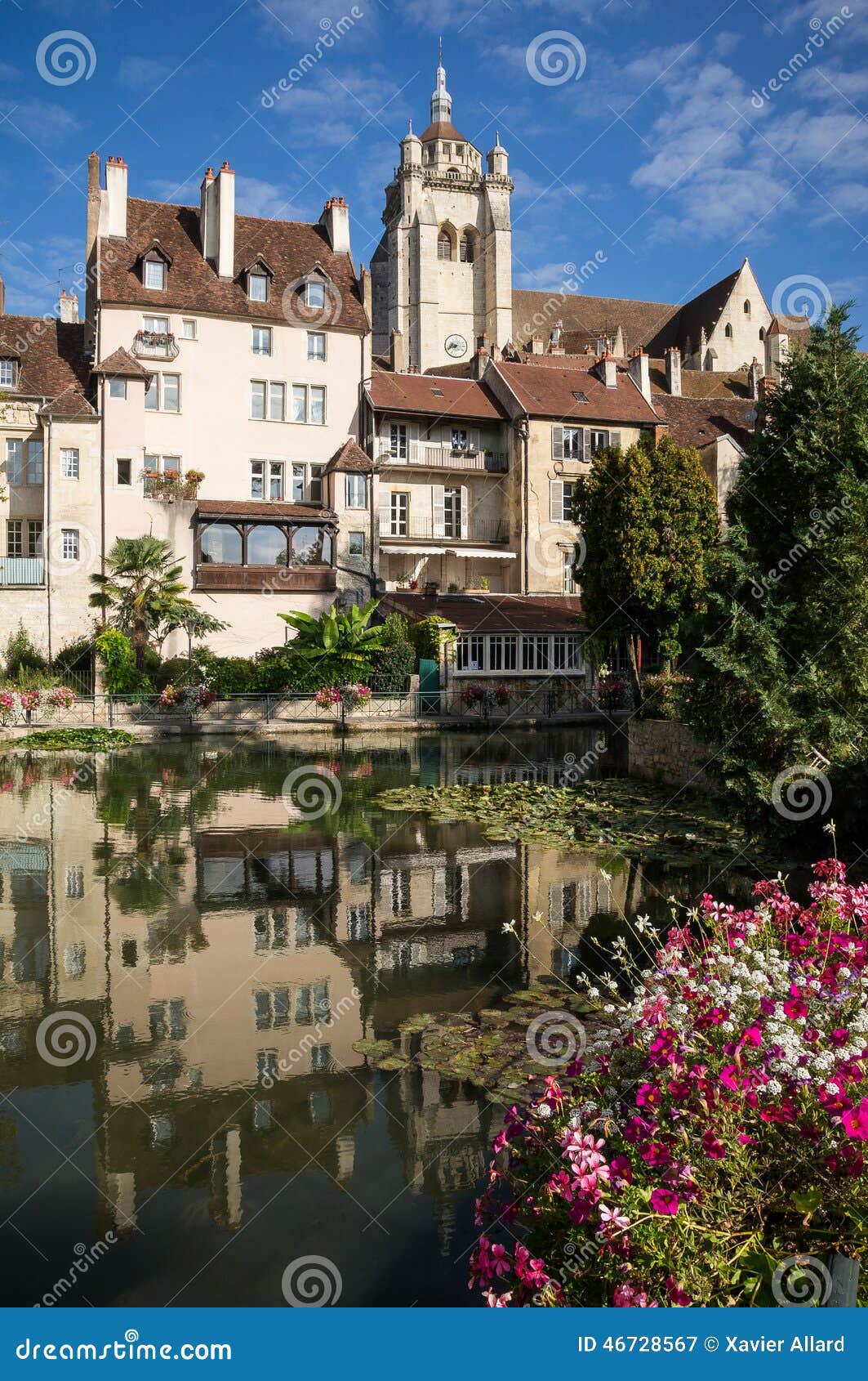 Dole, France stock image. Image of boat, architecture - 46728567