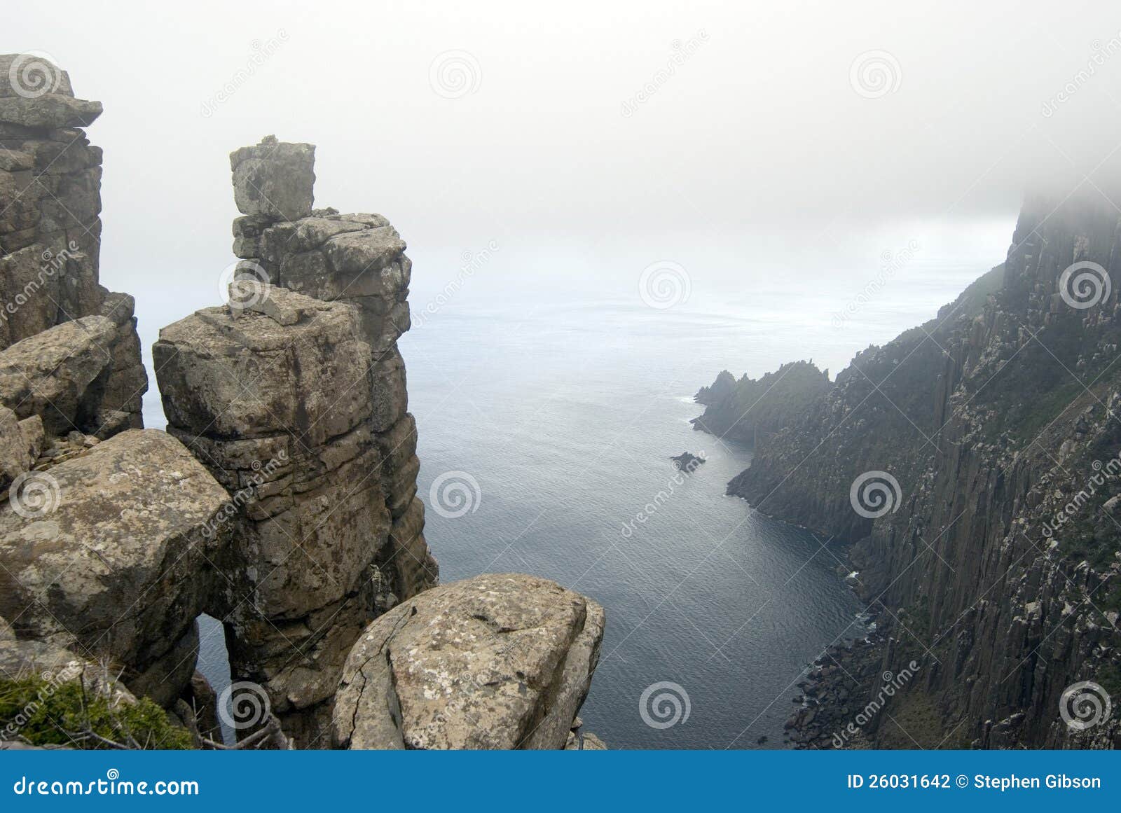 Cape Pillar Dolerite Cliffs, Tasmania, Australia Royalty-Free Stock ...
