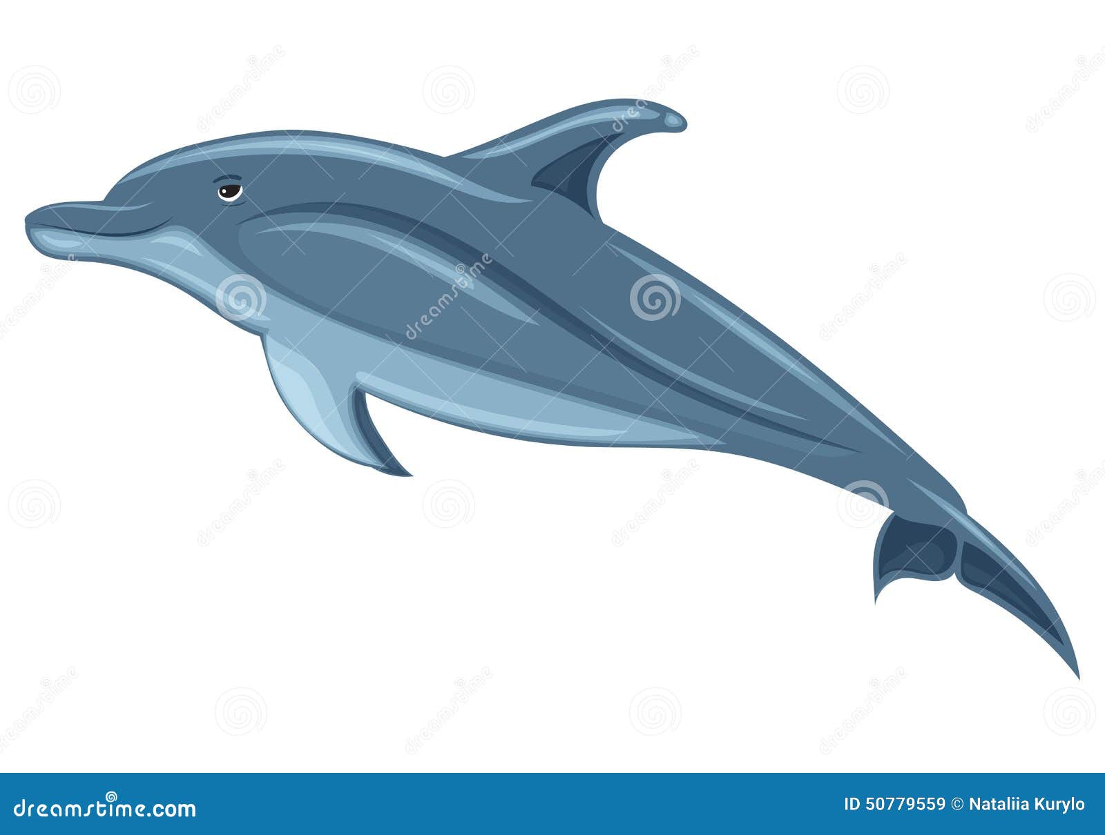 Dolfijn vector illustratie. Illustration of symbool, oceaan - 50779559