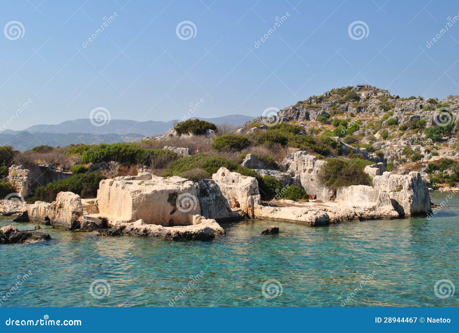 Dolikisthe, Antic Sink Ruins in Turkey Stock Image - Image of antic ...