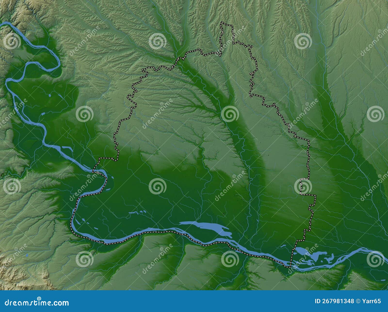Dolj, Romania. Physical. No Legend Stock Illustration - Illustration of ...