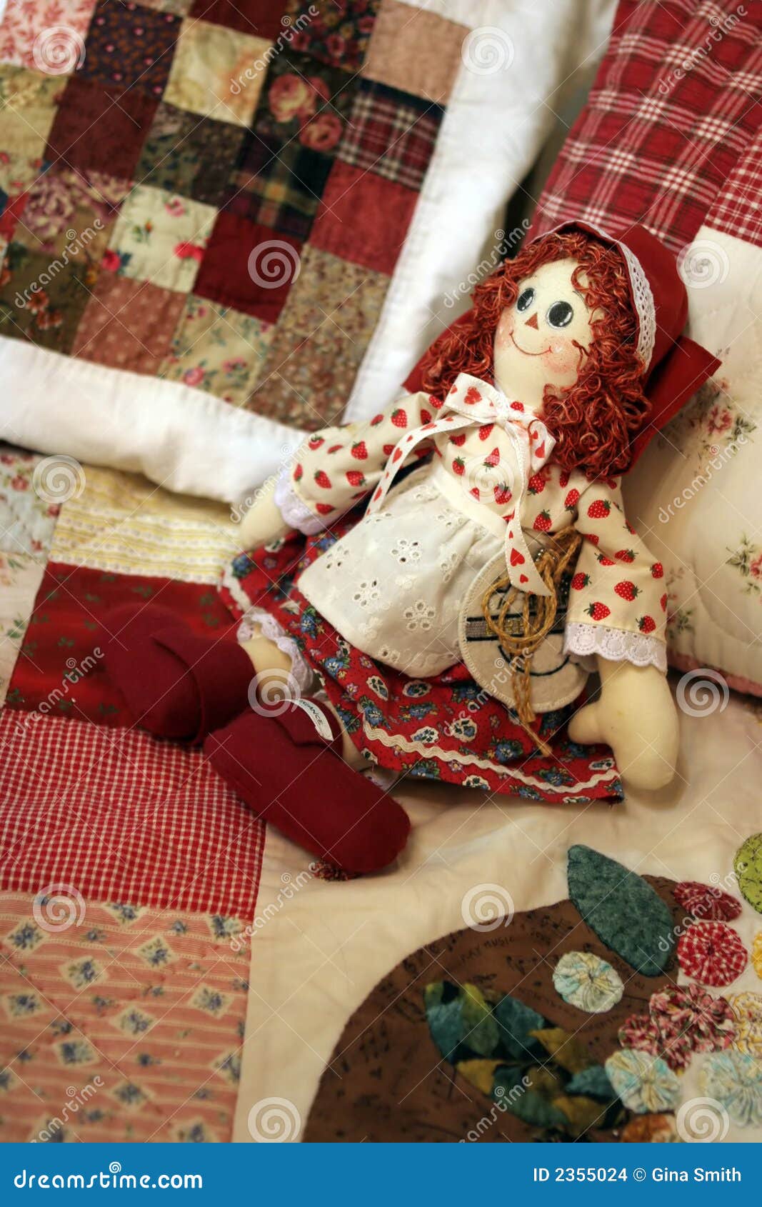 Doll stock photo. Image of childrens, blanket, patchwork - 2355024