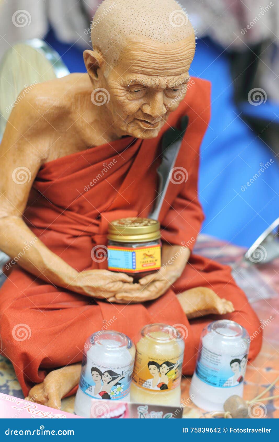 Doll Author S Work in the Form of a Buddhist Monk Editorial Photography ...