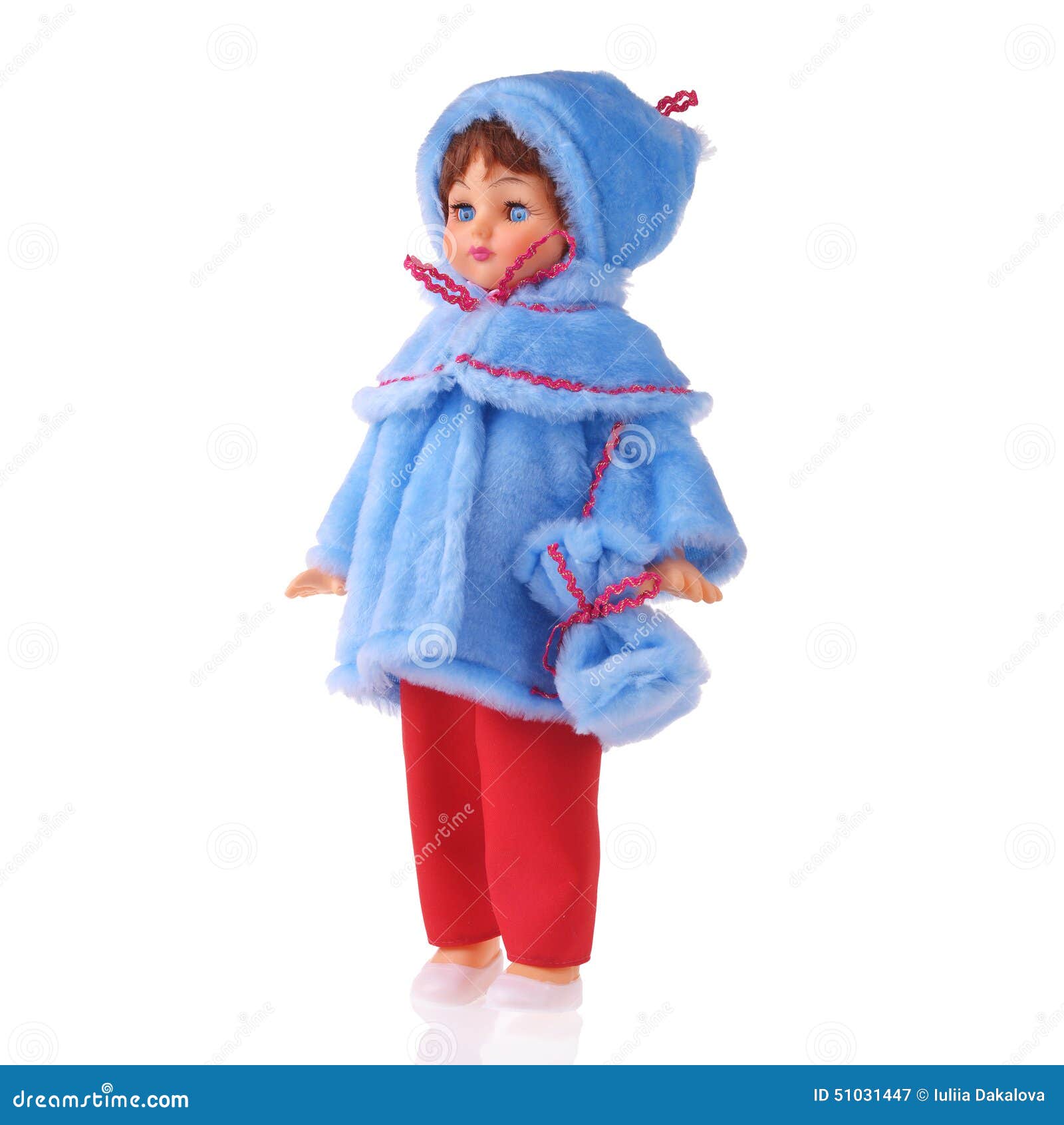 The doll in the blue coat stock image. Image of background - 51031447