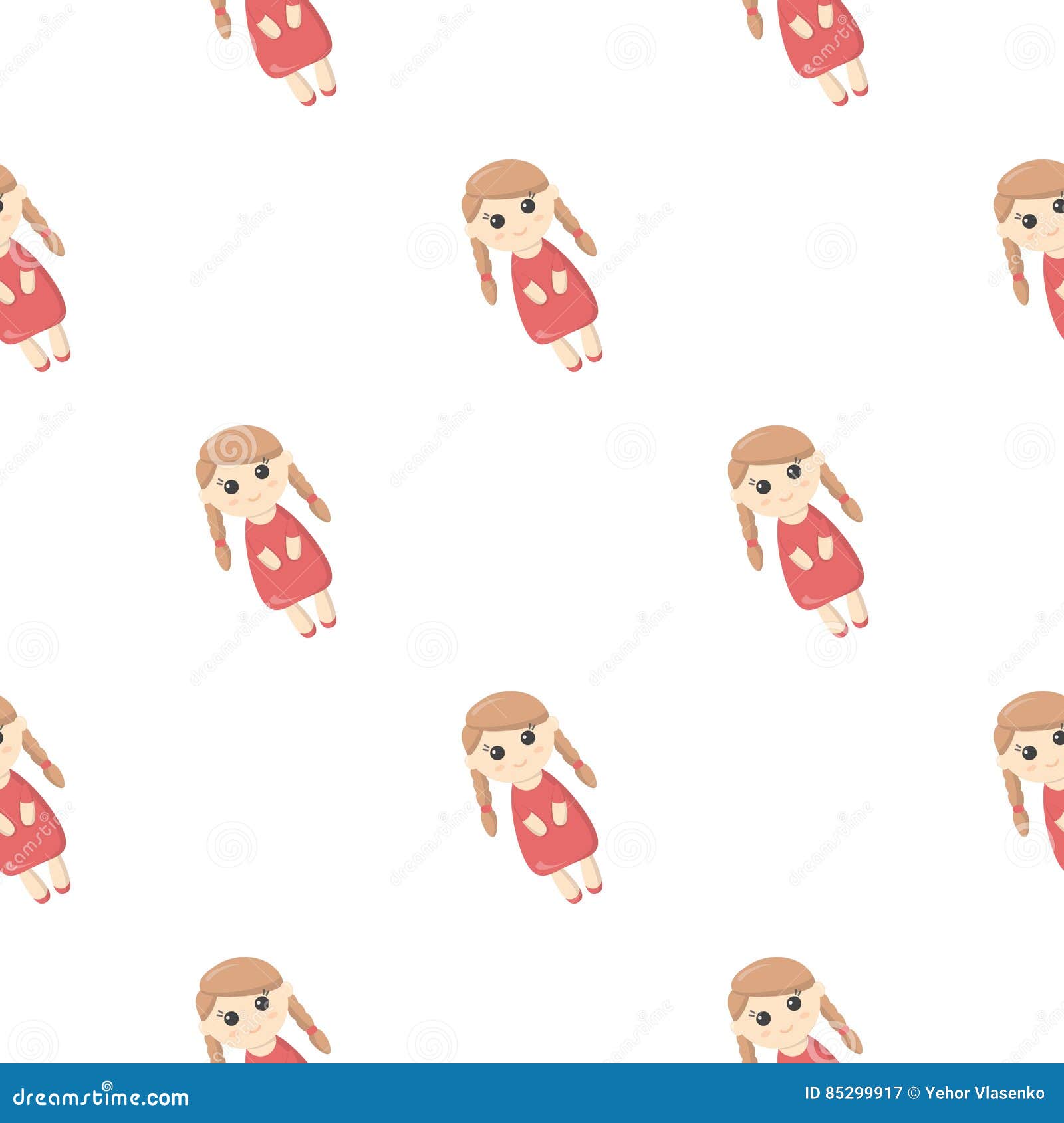 Doll Cartoon Icon. Illustration for Web and Mobile Design. Stock Vector ...