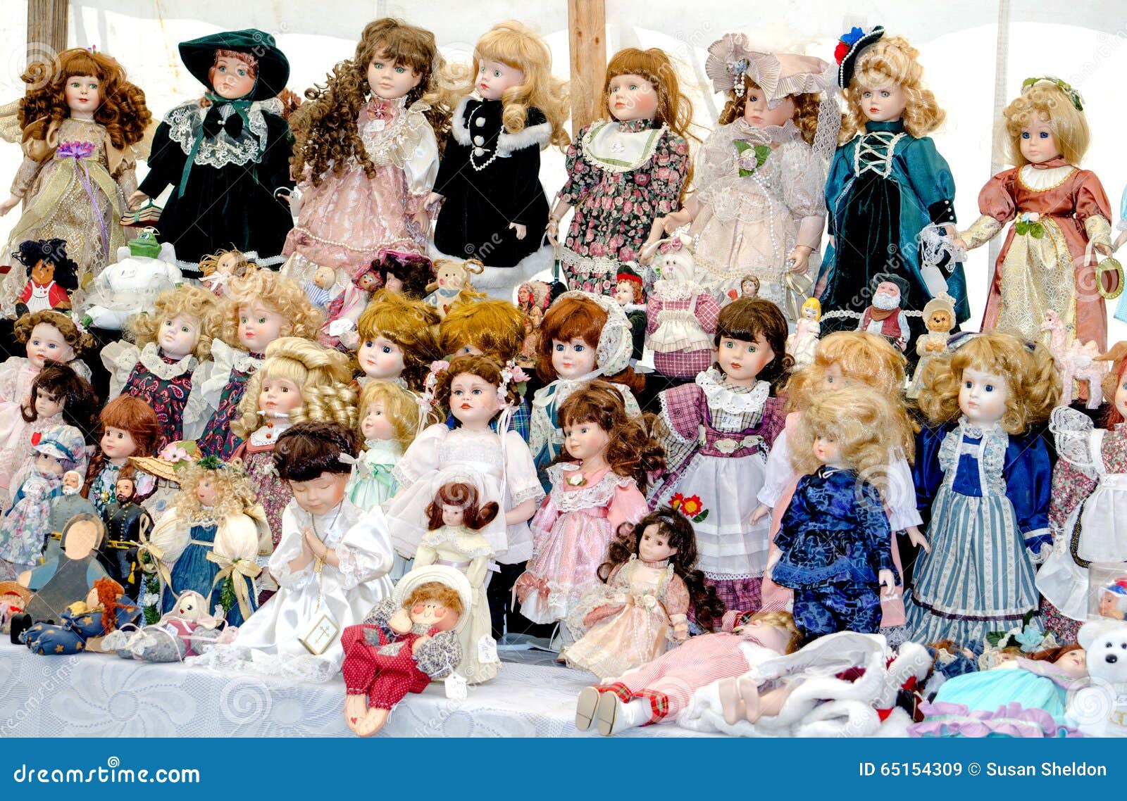 Doll collection stock image. Image of life, sizes, dolls - 65154309
