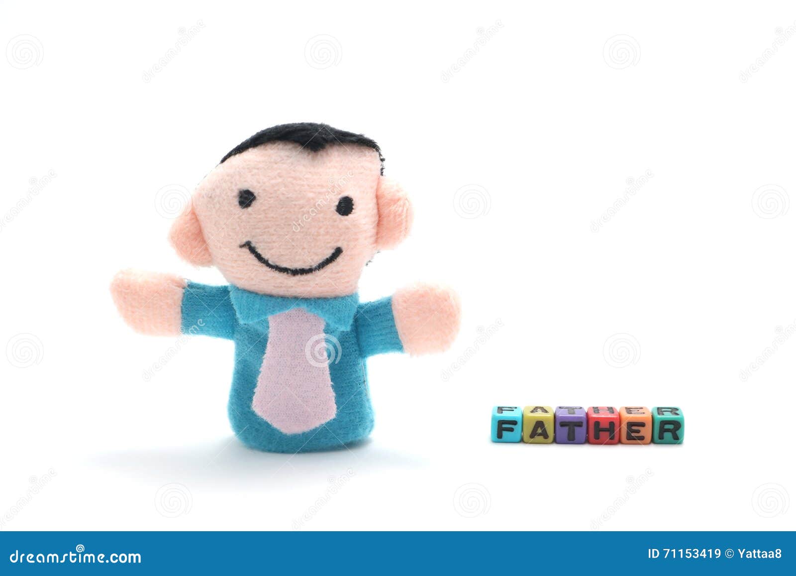 Doll of father stock image. Image of puppet, lifestyle - 71153419
