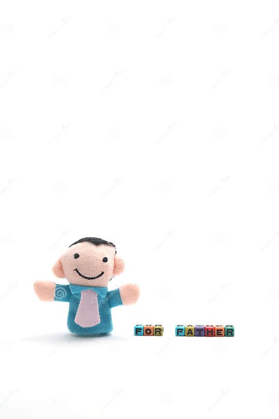 Doll of father stock image. Image of alphabet, blocks - 71153995