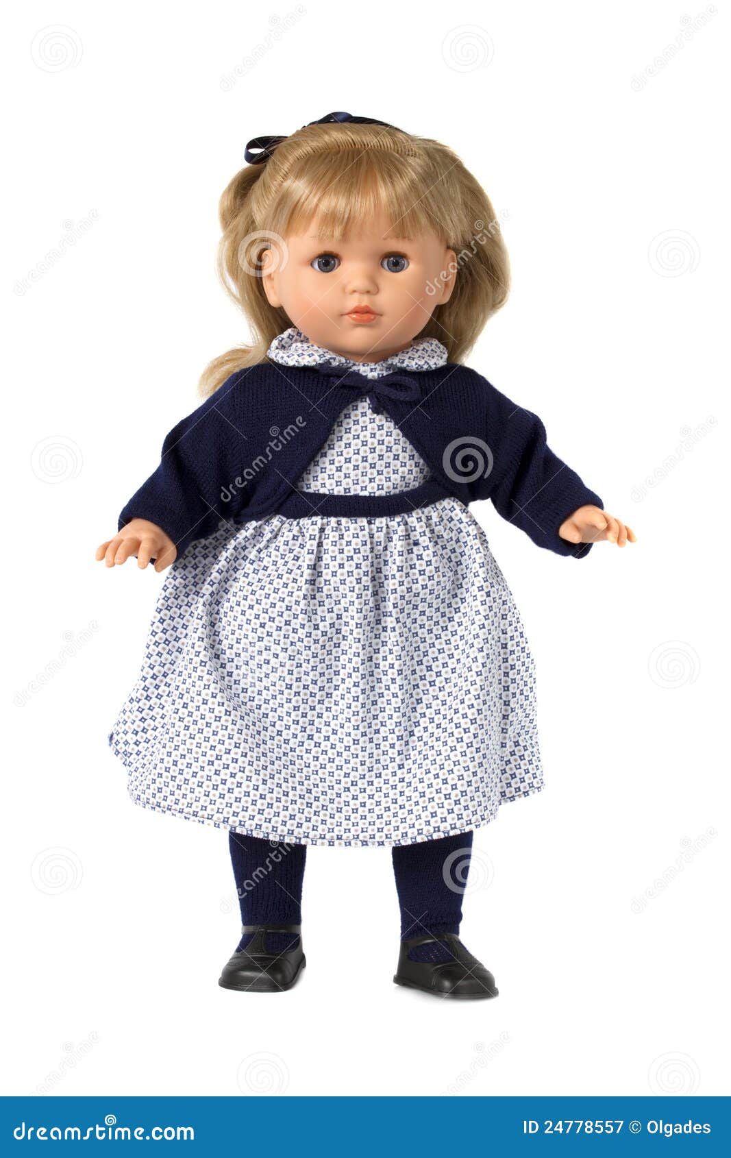 Doll Isolated on White Background Stock Image - Image of fashion ...