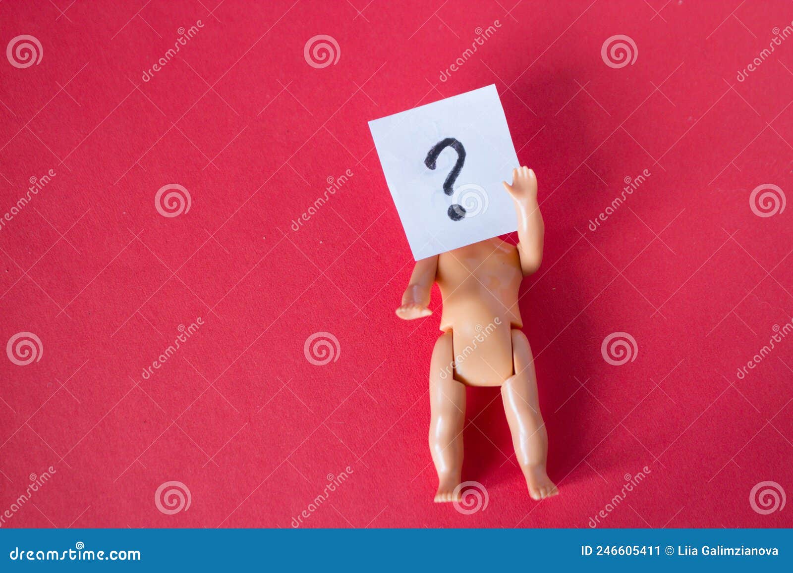 Doll with question mark stock image. Image of sign, professional ...