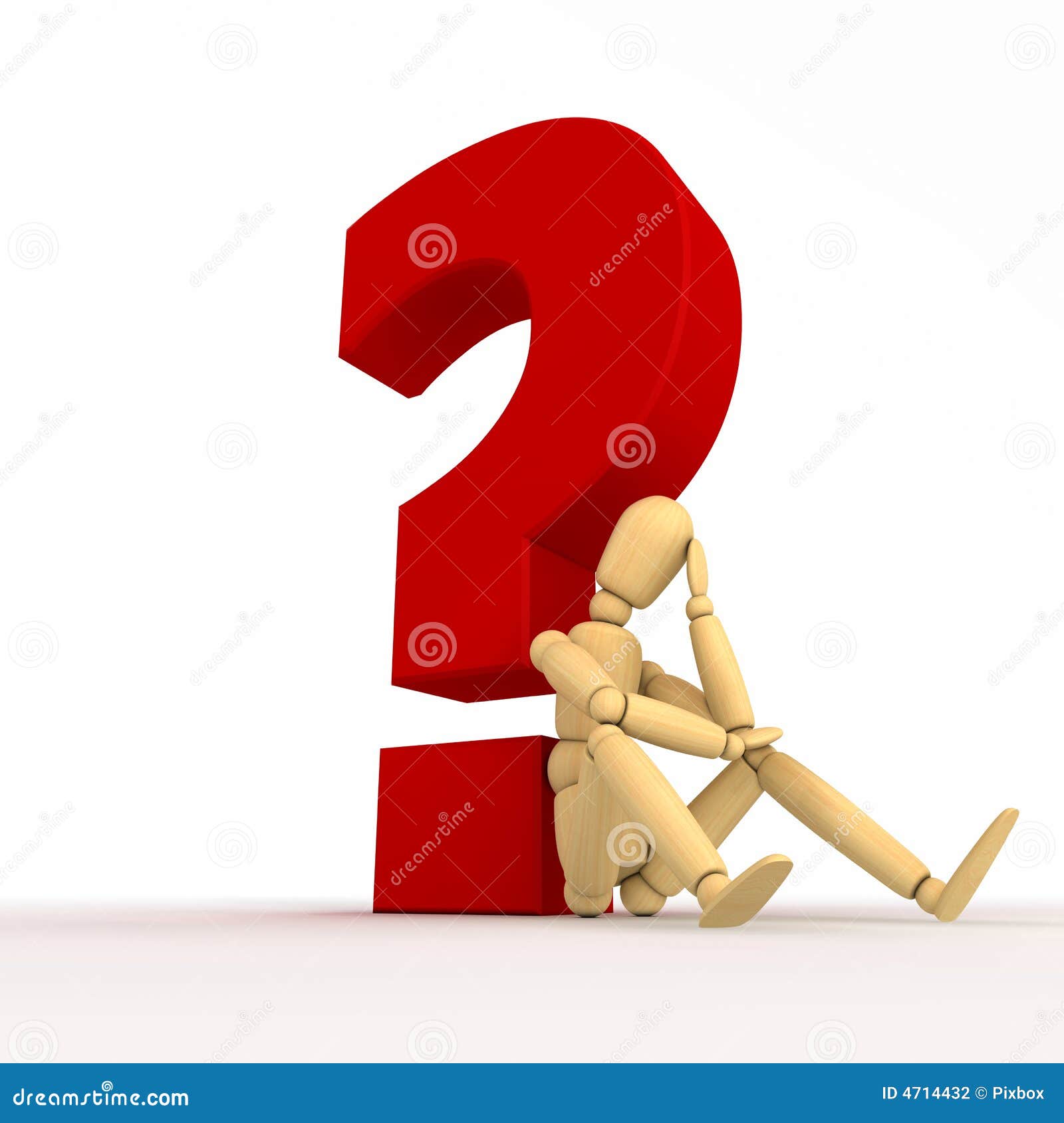 Doll With Red Question Mark Royalty-Free Stock Image | CartoonDealer ...