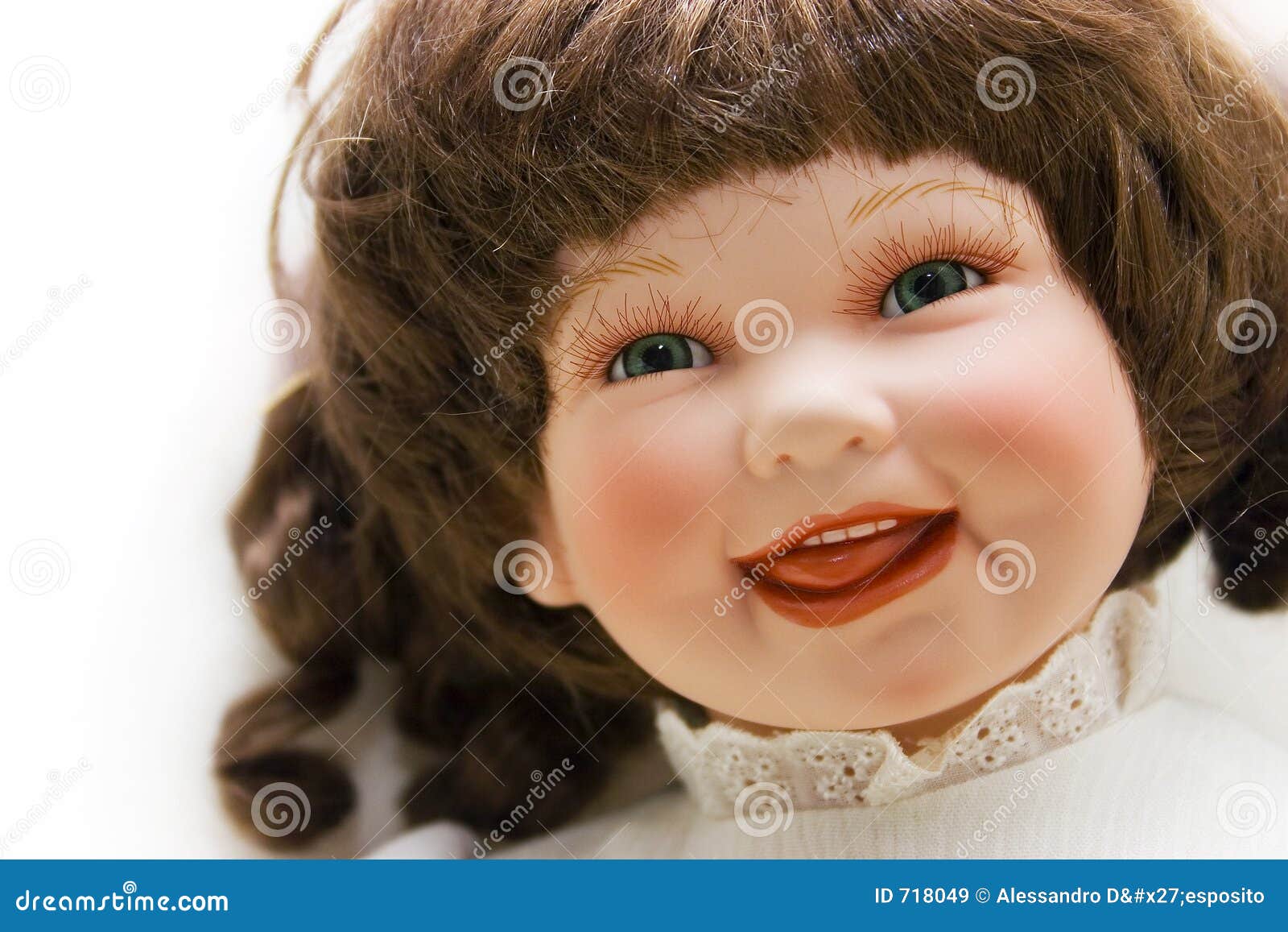 Doll s face stock image. Image of pupil, girl, pretend - 718049
