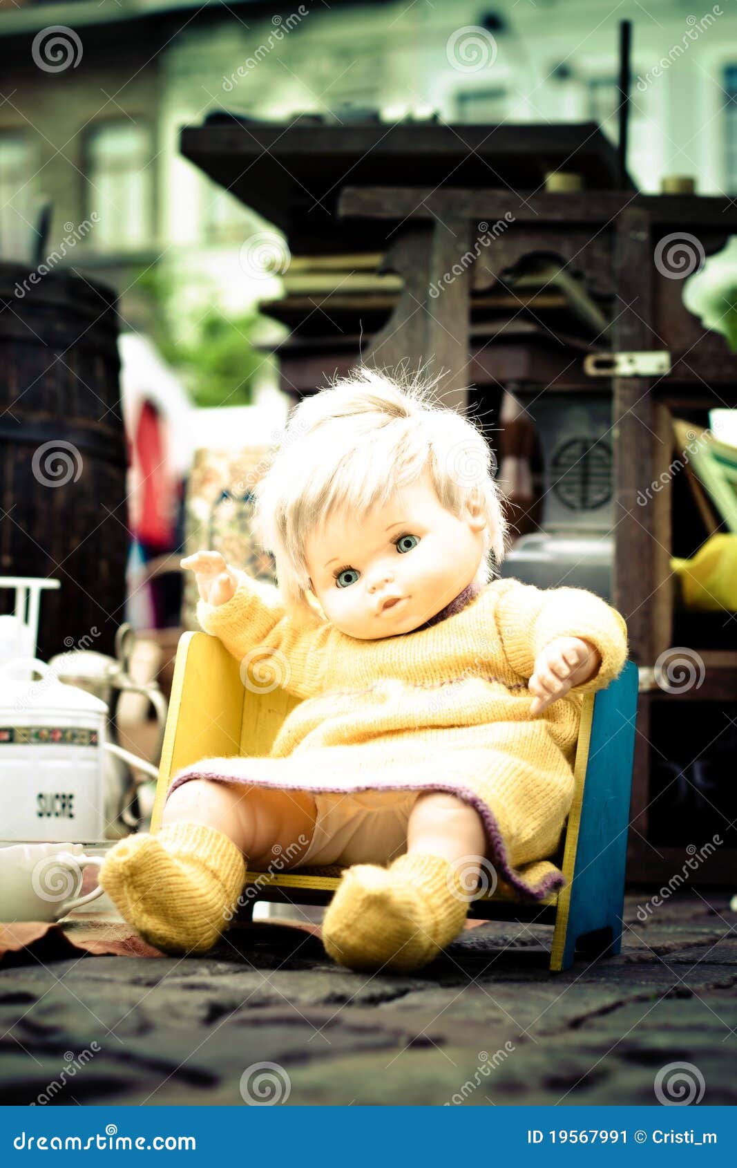 Doll for Sale in Second Hand Market Stock Image - Image of trade ...