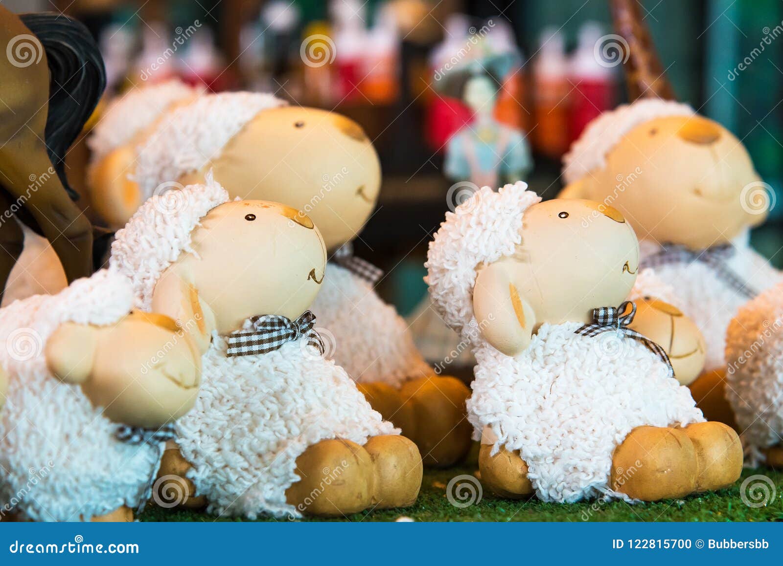 Doll Sheep Decorated on the Table.Thailand. Stock Photo - Image of ...