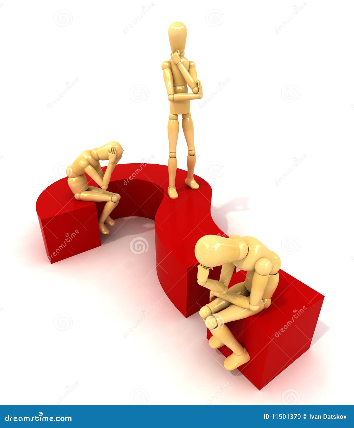 Doll At Question Mark Stock Photo | CartoonDealer.com #11923032