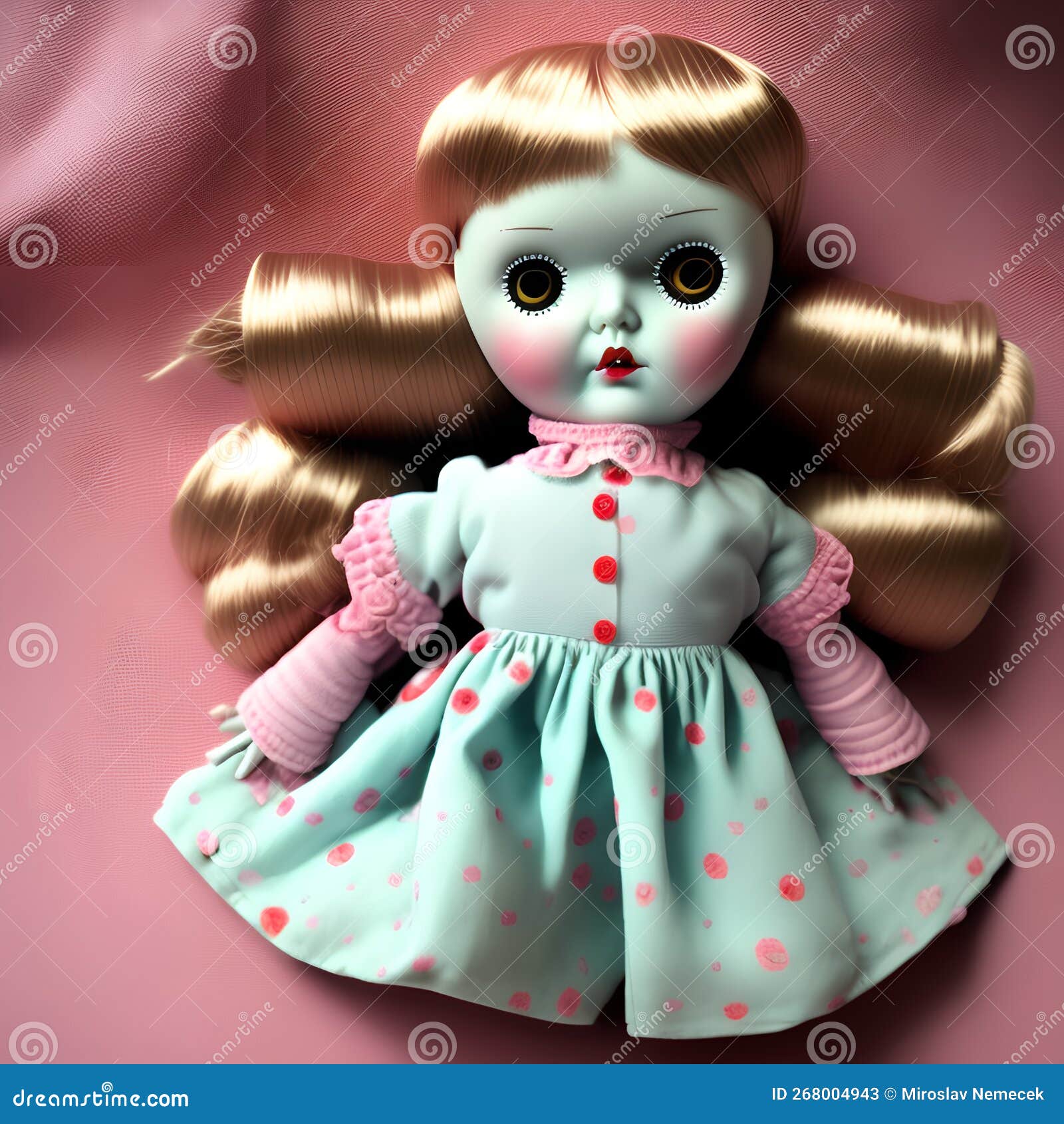 Doll Toy, Generative AI Illustration Stock Illustration - Illustration ...