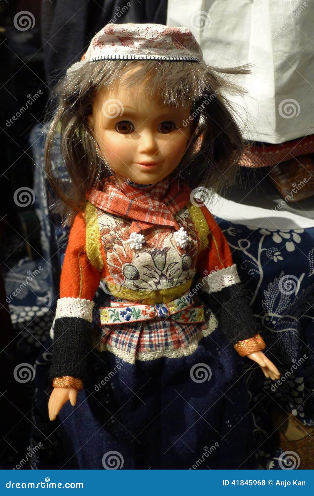 Doll Wearing the Dutch Traditional Costume Stock Photo - Image of ...