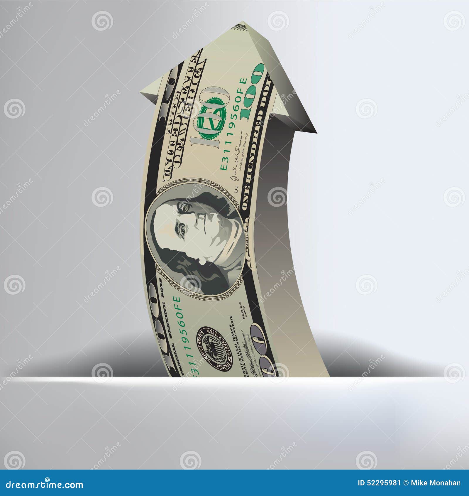 Dollar Arrow Decrease Icon. Money Arrow Symbol. Economy Stretching ...