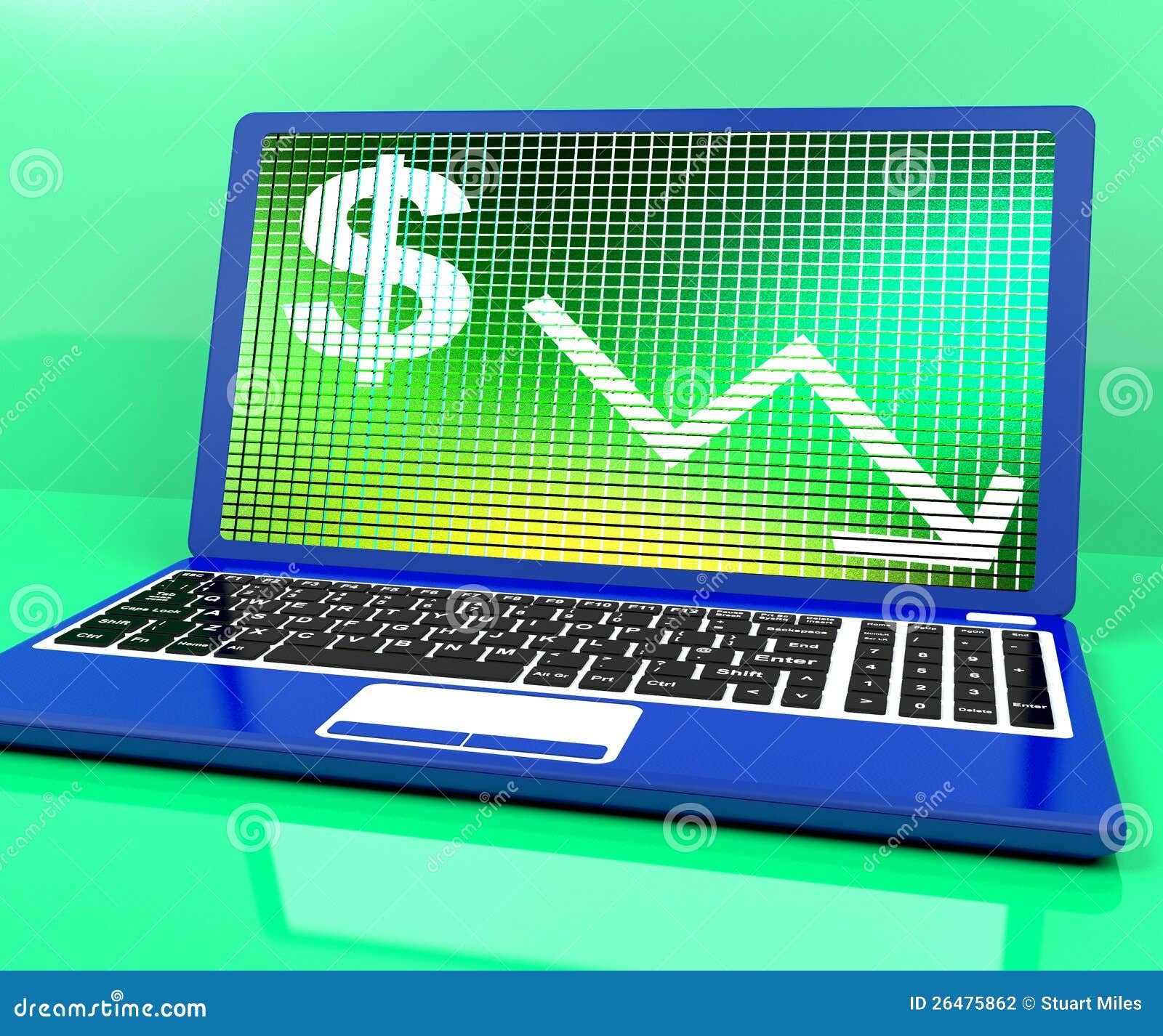 Dollar with Arrow Down Showing Recession and Economic Downturn Stock ...