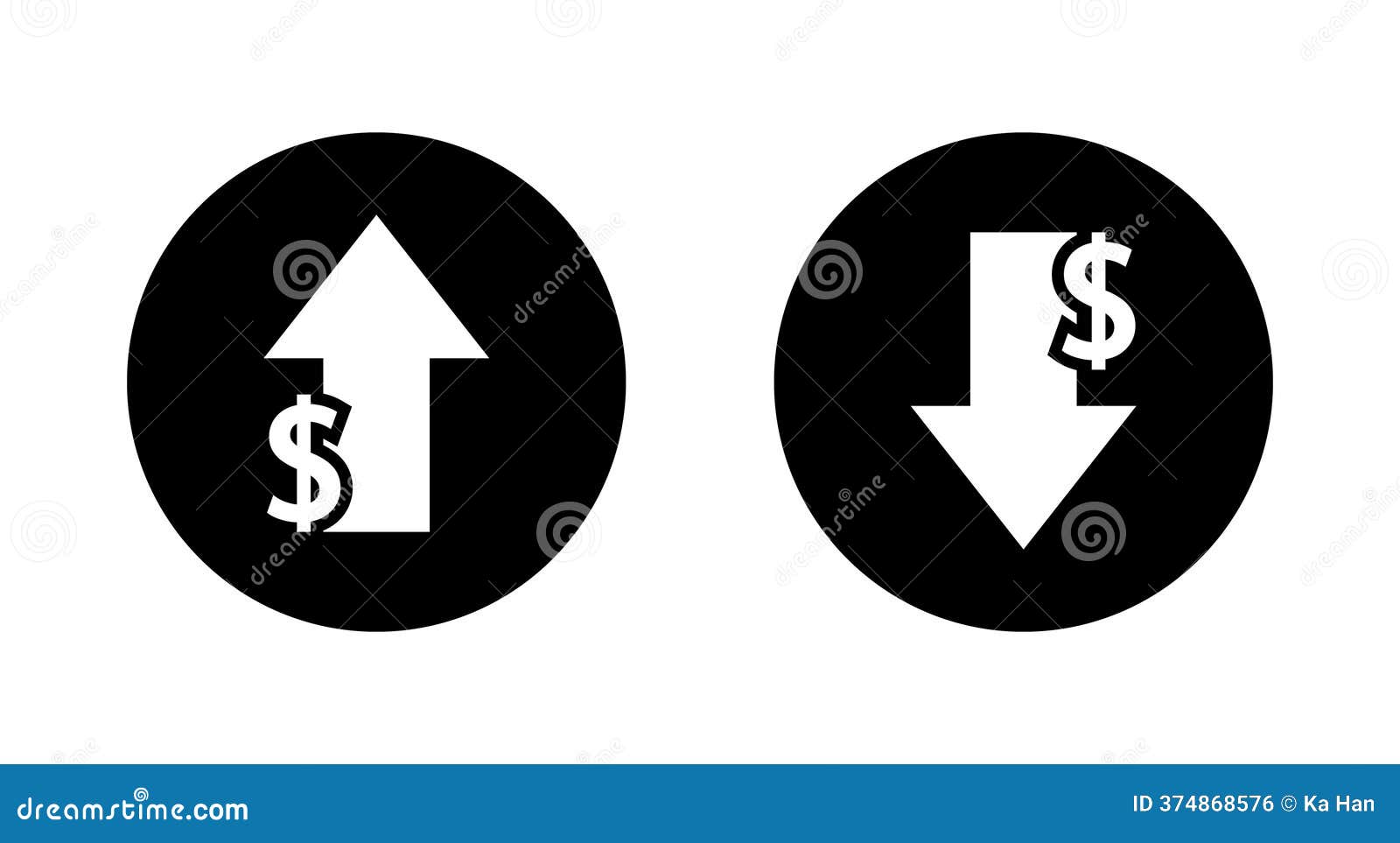 Dollar Arrow Stock Illustration | CartoonDealer.com #7218304