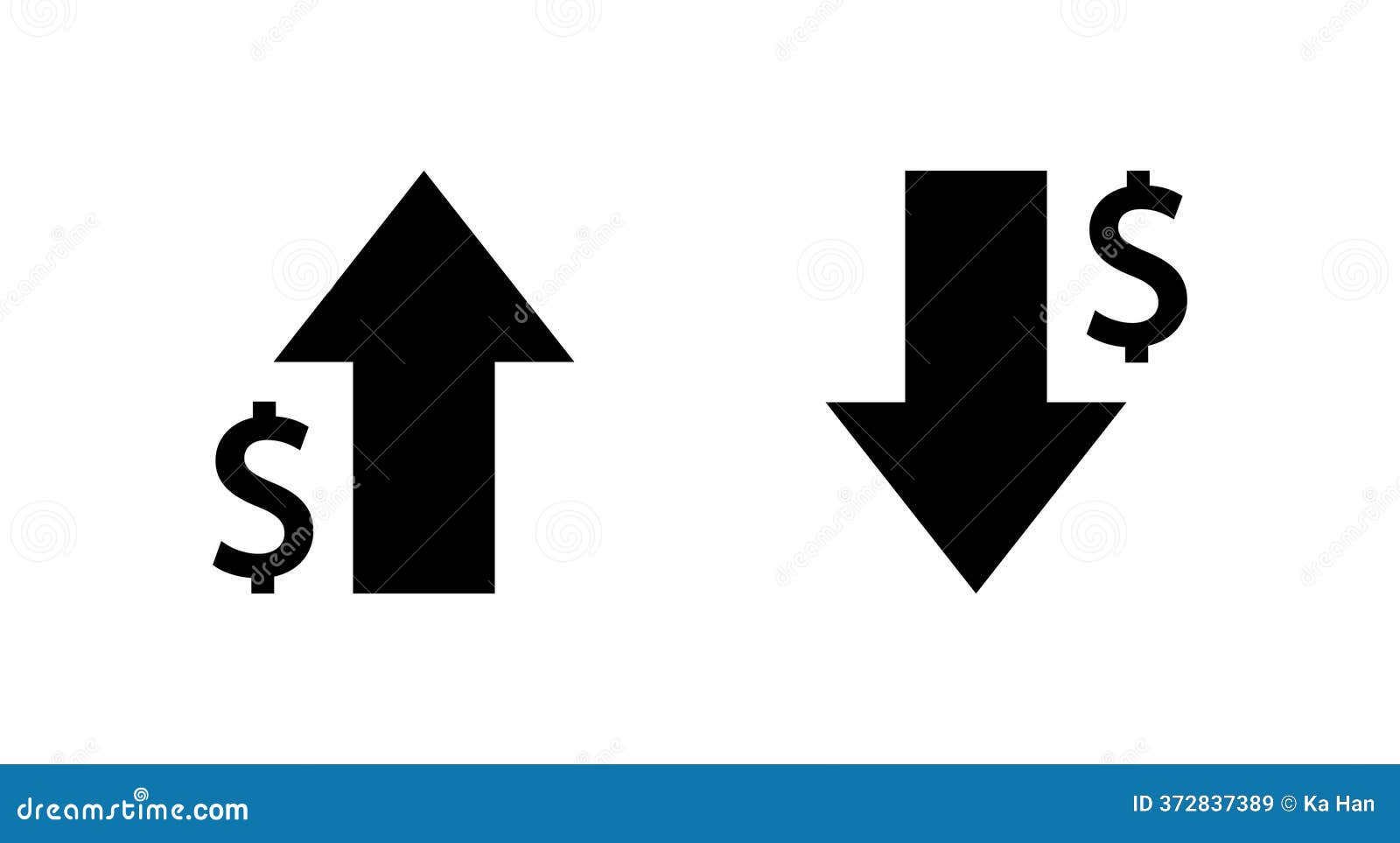 Increase Decrease And Arrow Vector Icon Set Design, 48x48 Pixel Perfect And Editable Stroke ...